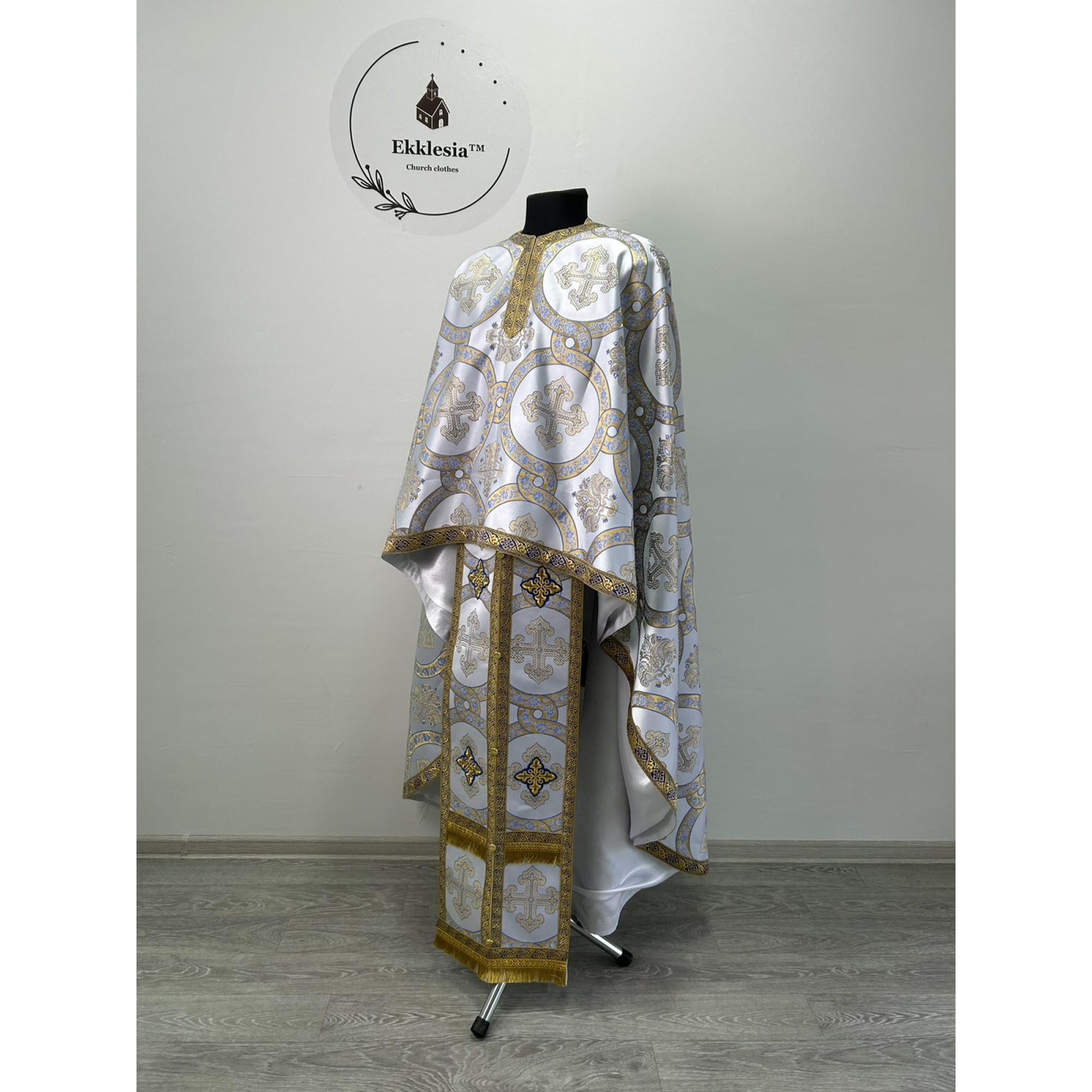 Greek style priest vestment in brocade - Liturgical vestment for priest
