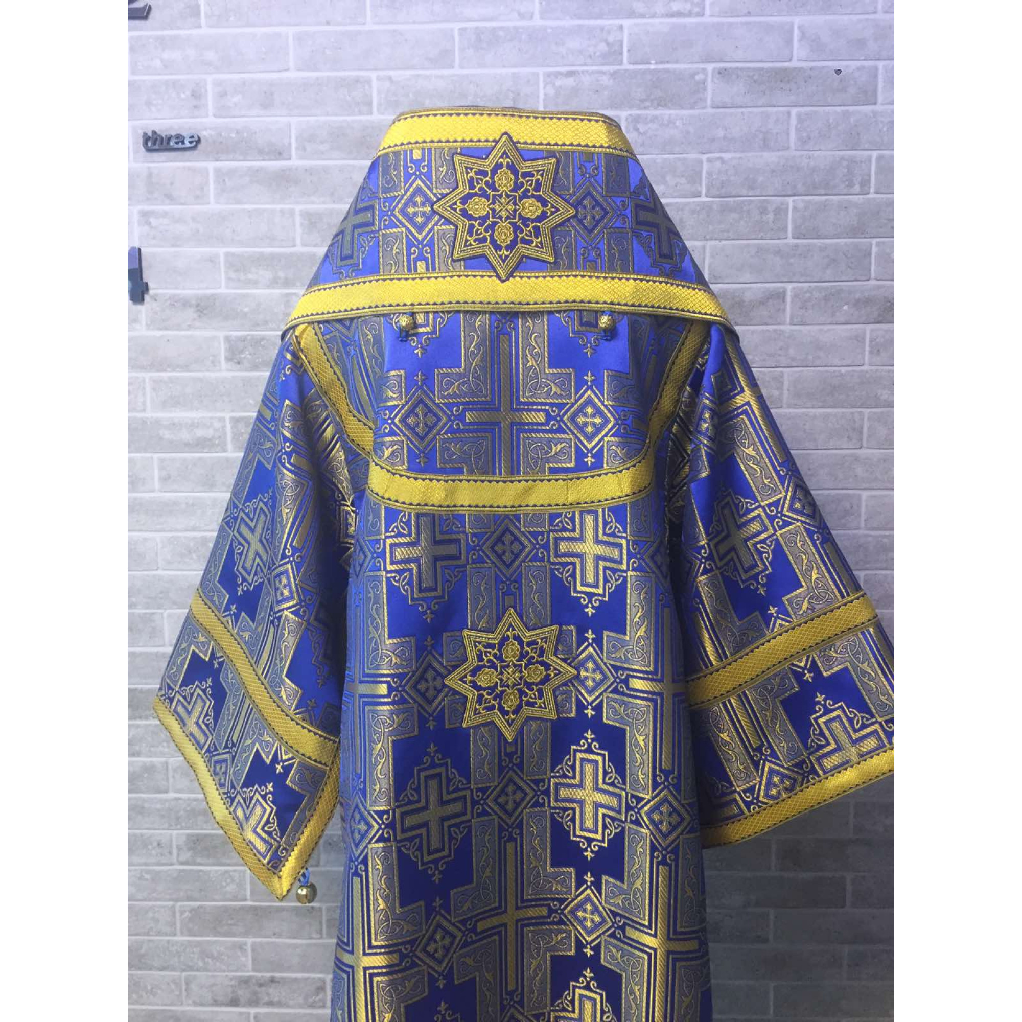 Embroidered bishop's vestment set with small and large omophor