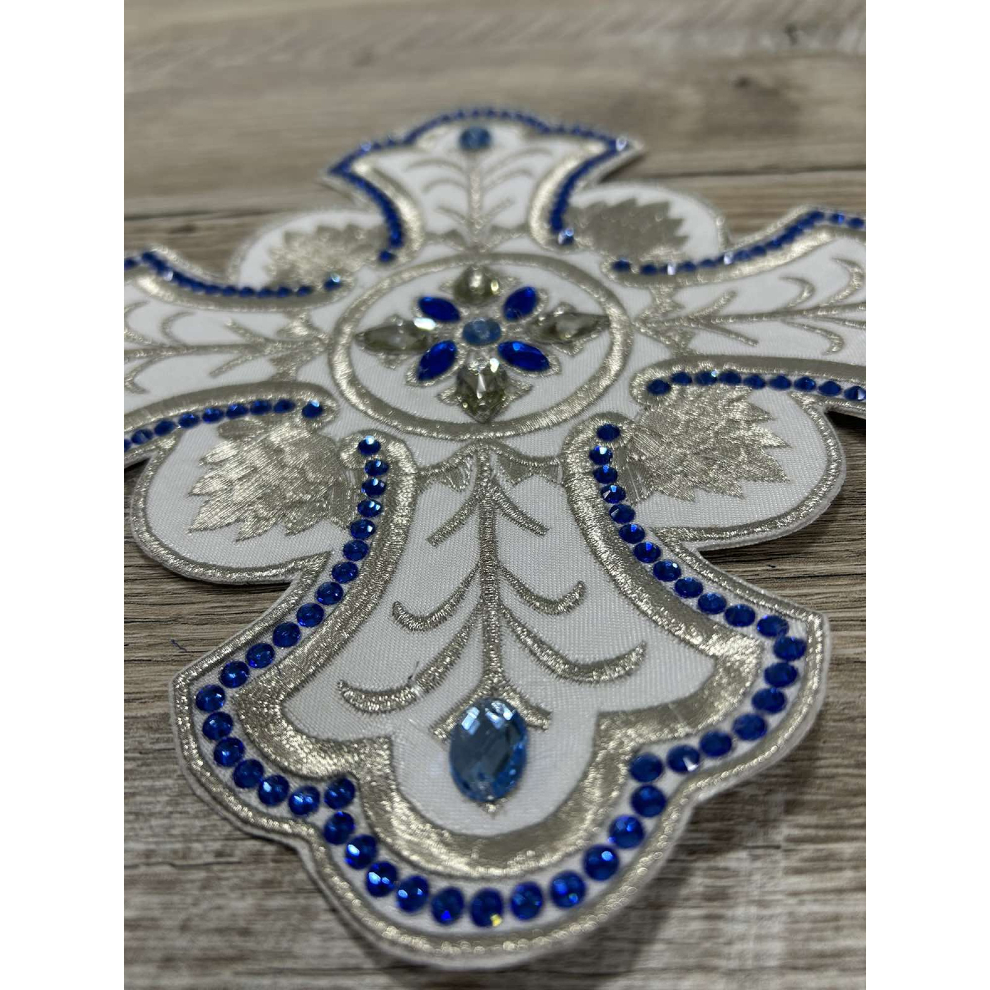 Orthodox Set of 14 embroidered crosses for vestments