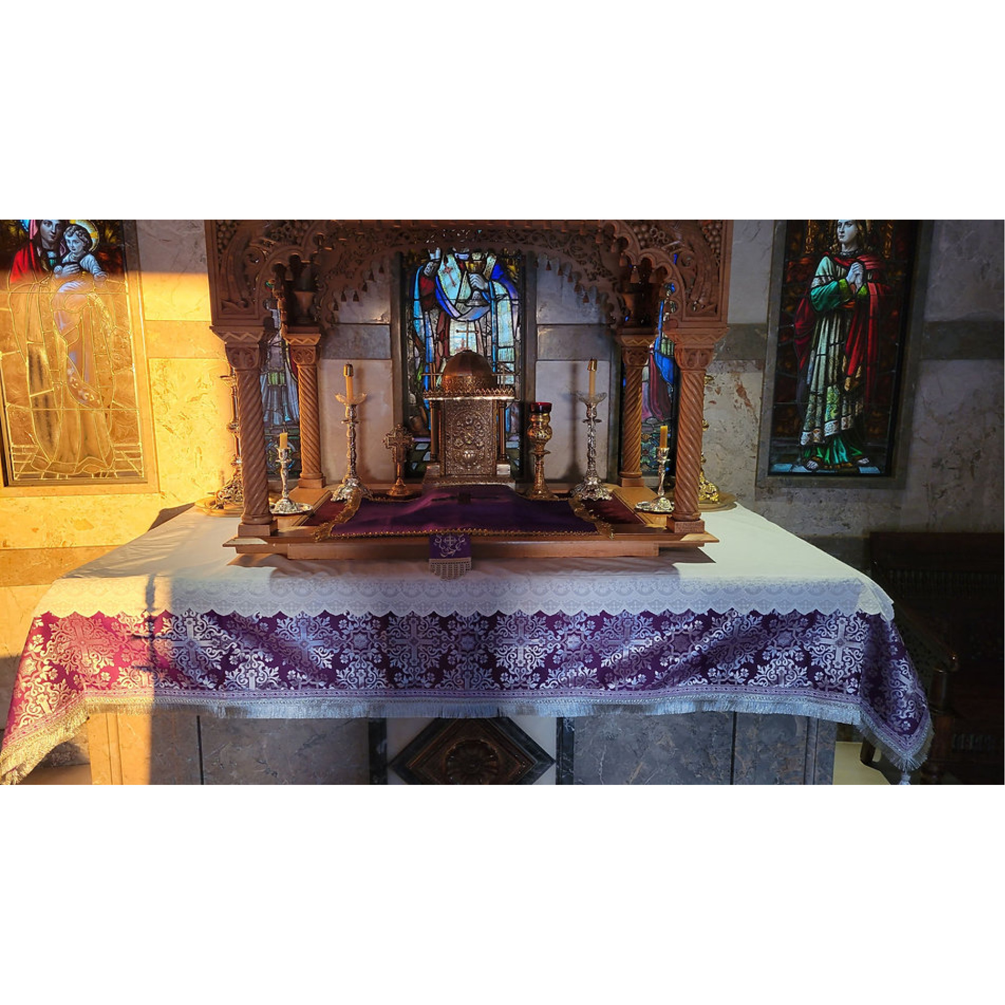 Brocade Altar cover - Covers for the altar table - Vestment on the throne