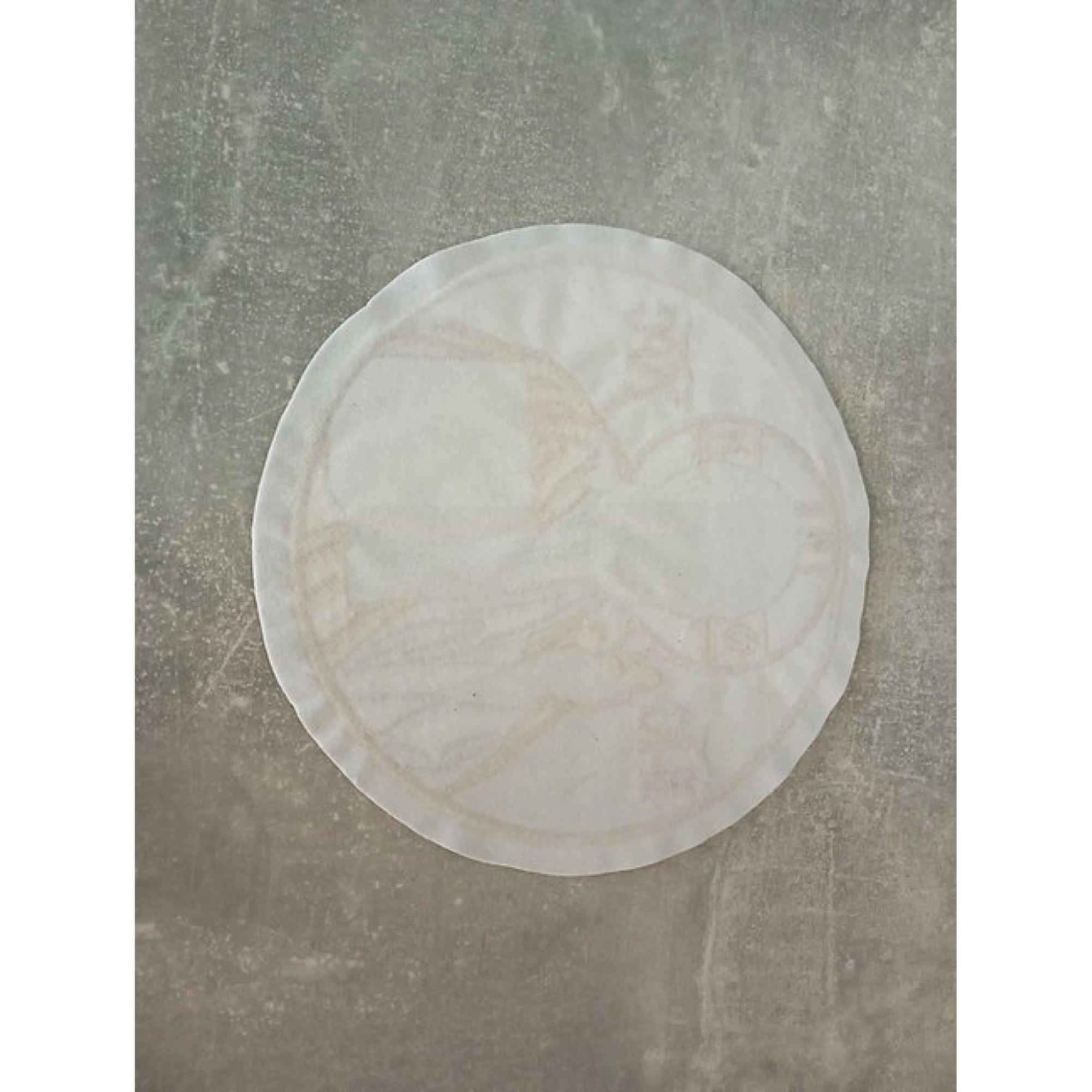 Liturgical embroidered vestment applique Jesus Christ - Round icon patch