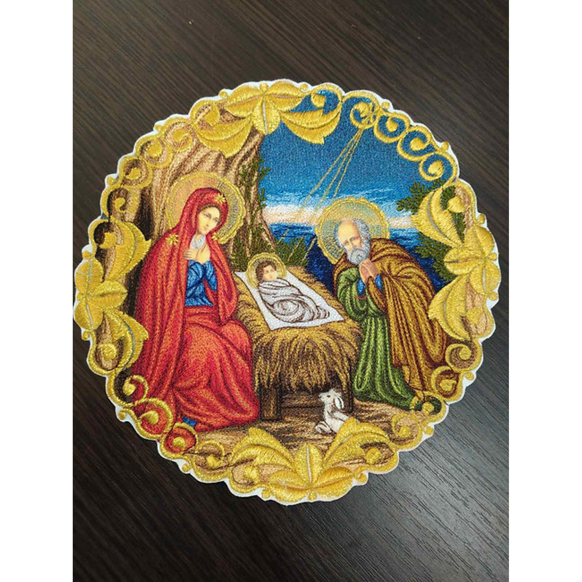 Icon of the Nativity - Liturgical embroidered vestment appliques ...