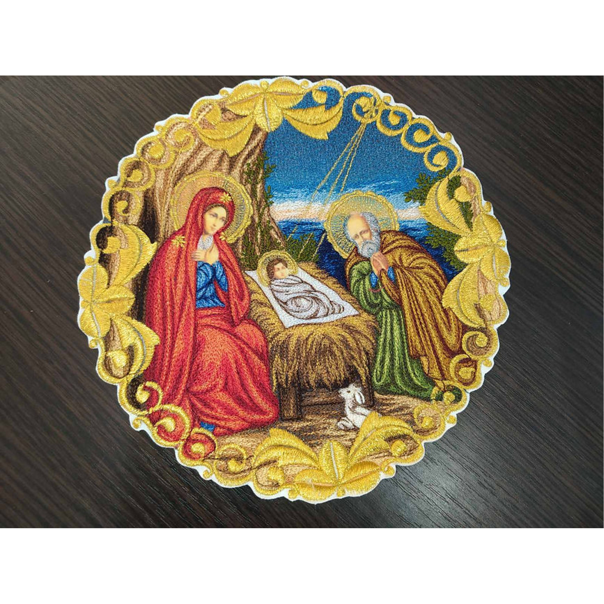 Icon of the Nativity - Liturgical embroidered vestment appliques ...