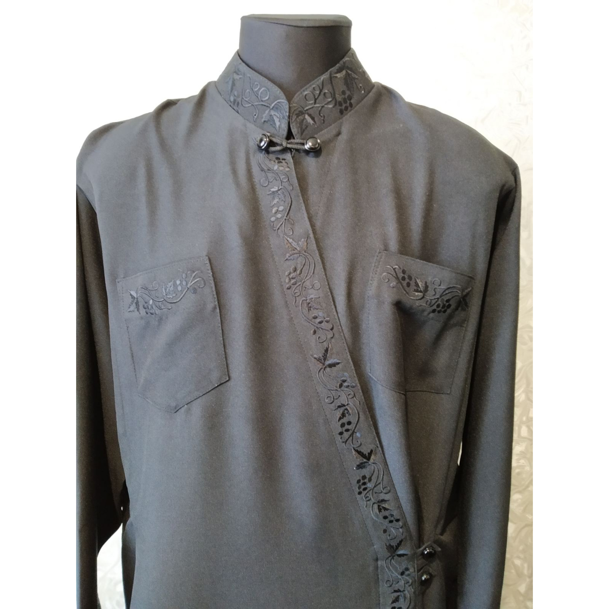 Black Orthodox cassock - Greek Cassock in wet silk - Greek Cassock in ...