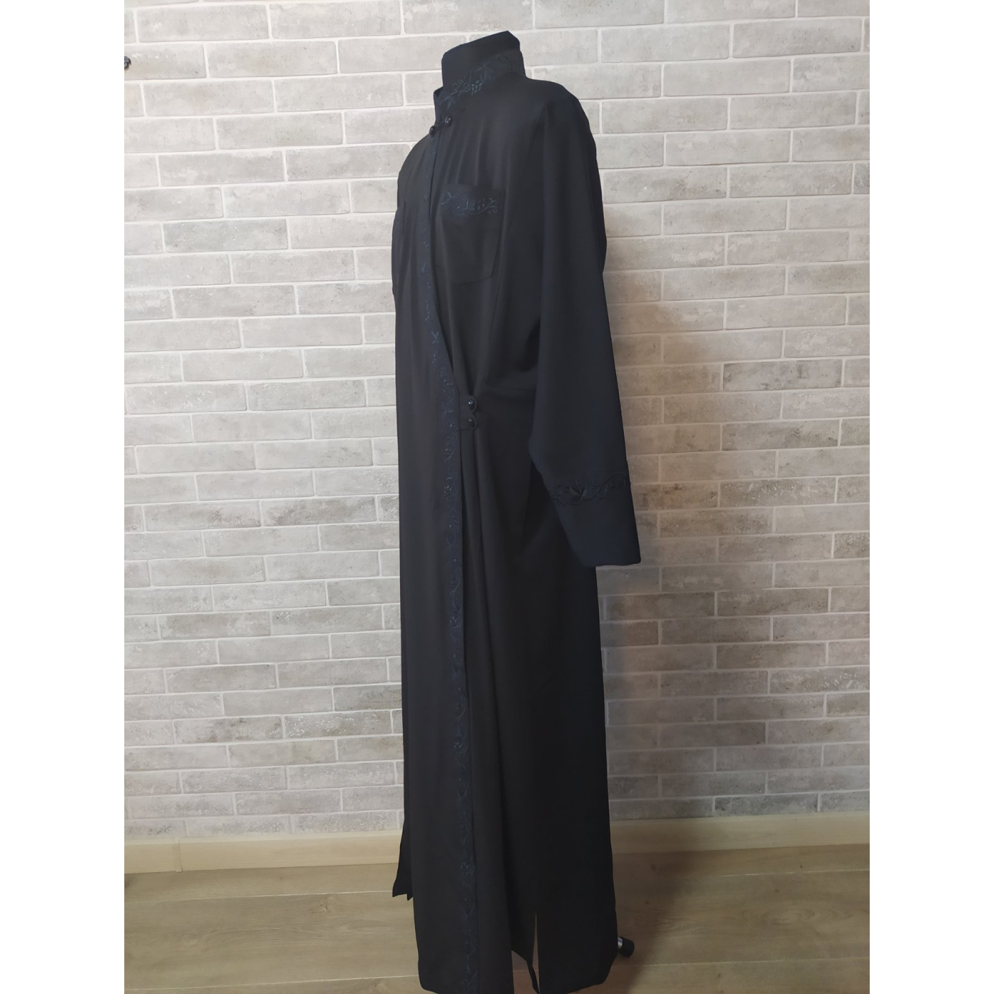 Black Orthodox cassock - Greek Cassock in wet silk - Greek Cassock in ...
