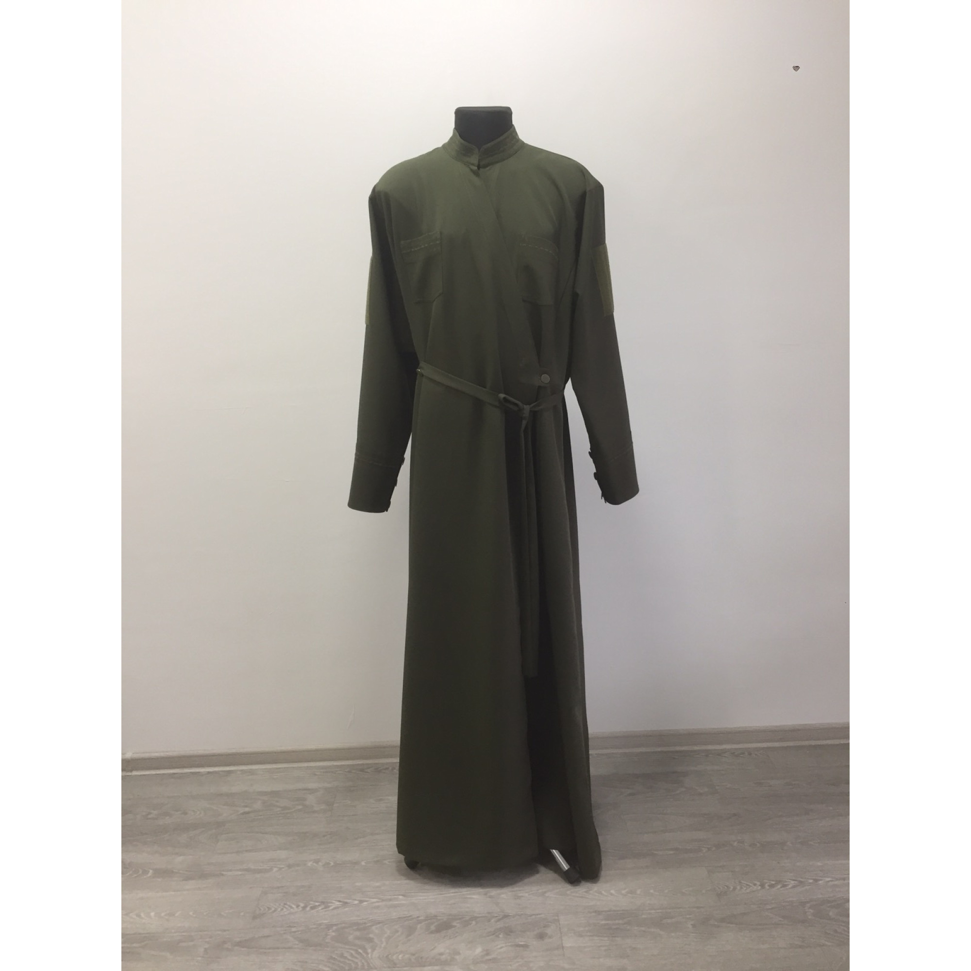 Greek style cassock for Chaplain - Orthodox cassock in khaki - Inner ...