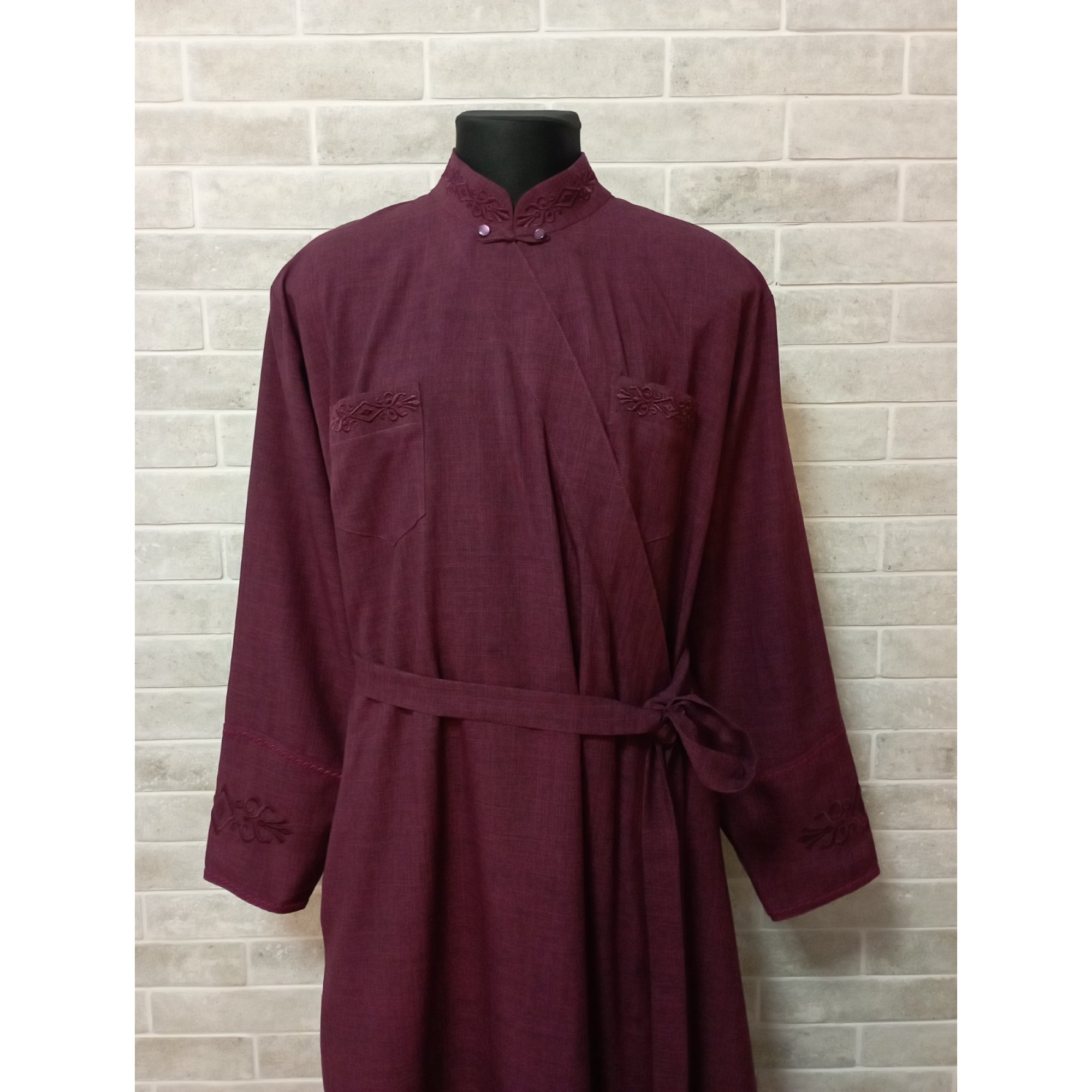 Embroidered Orthodox cassock - St. Petersburg style cassock in linen ...