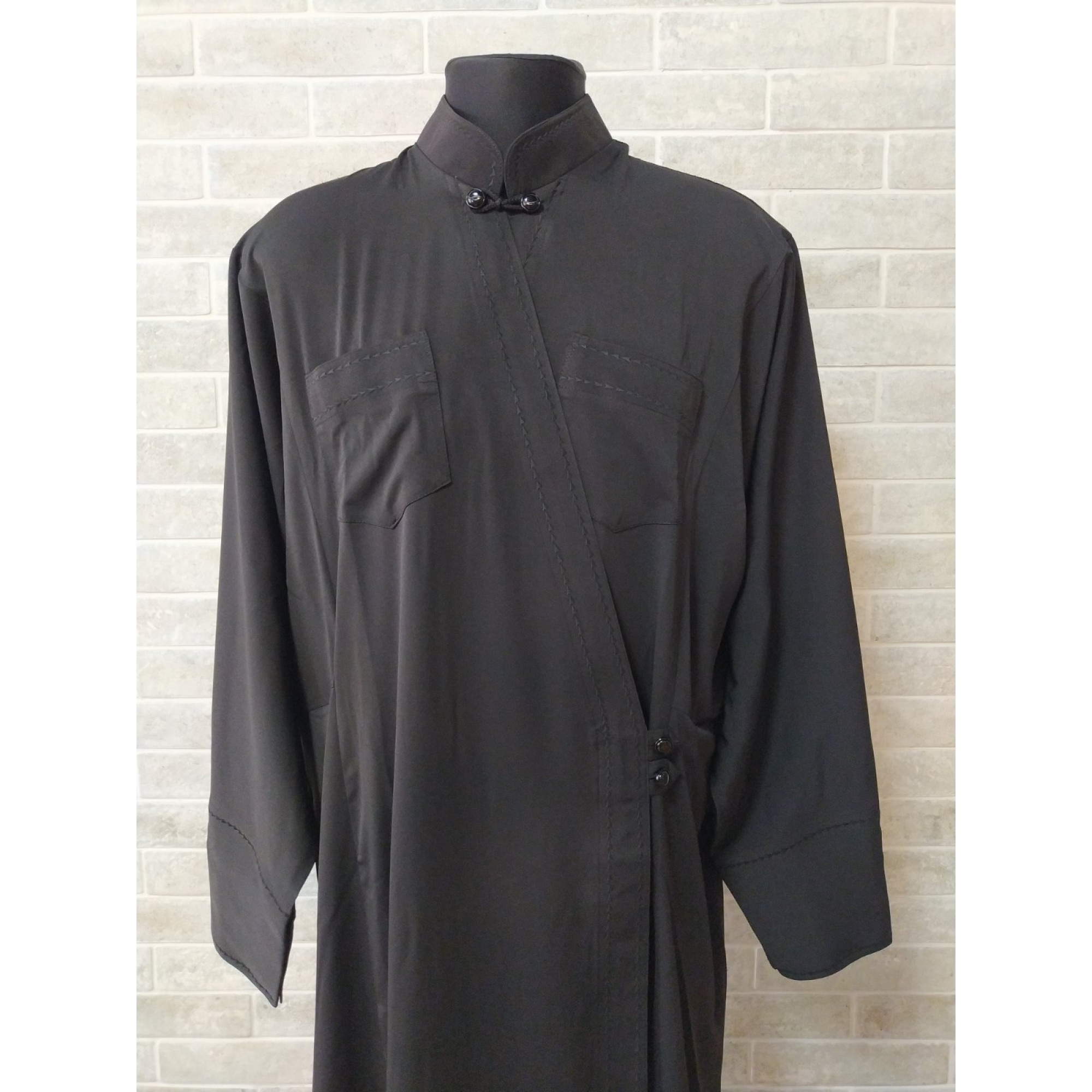 Orthodox cassock - Cassock in gabardine / wet silk with machine ...