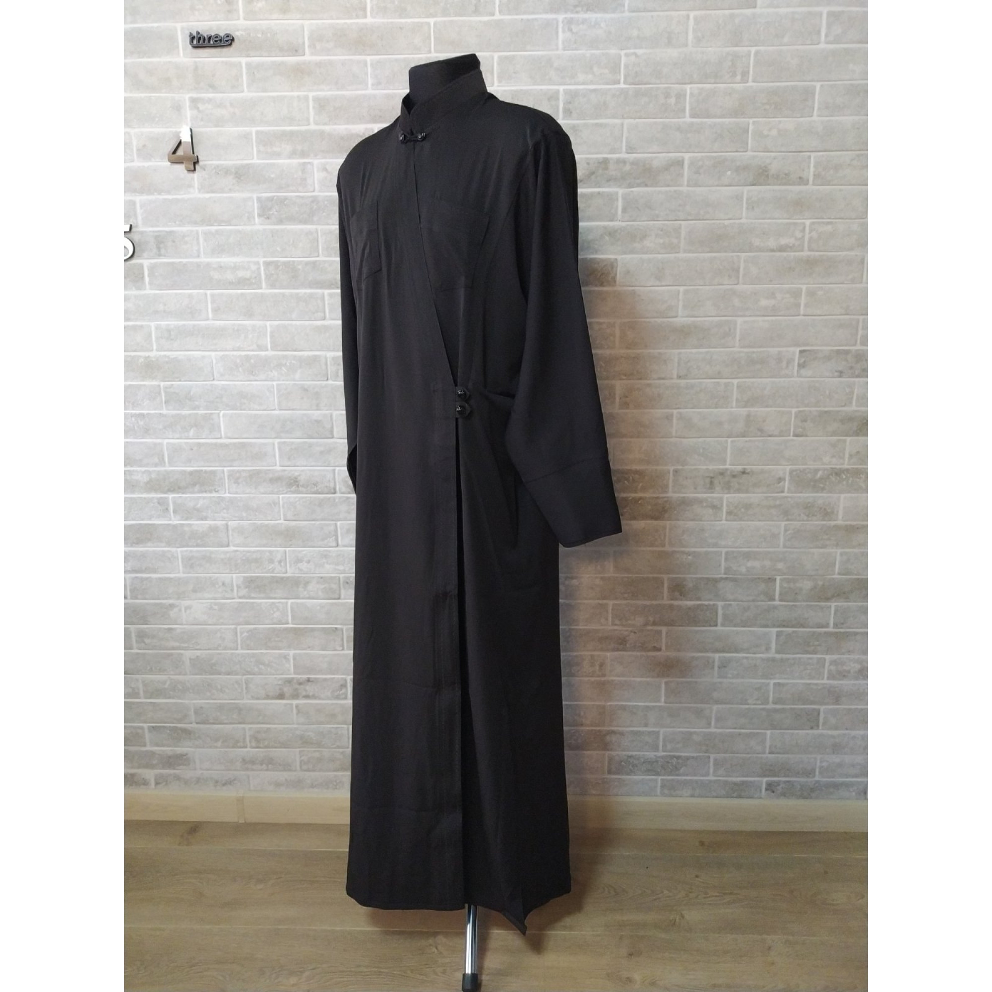 Orthodox cassock - Cassock in gabardine / wet silk with machine ...