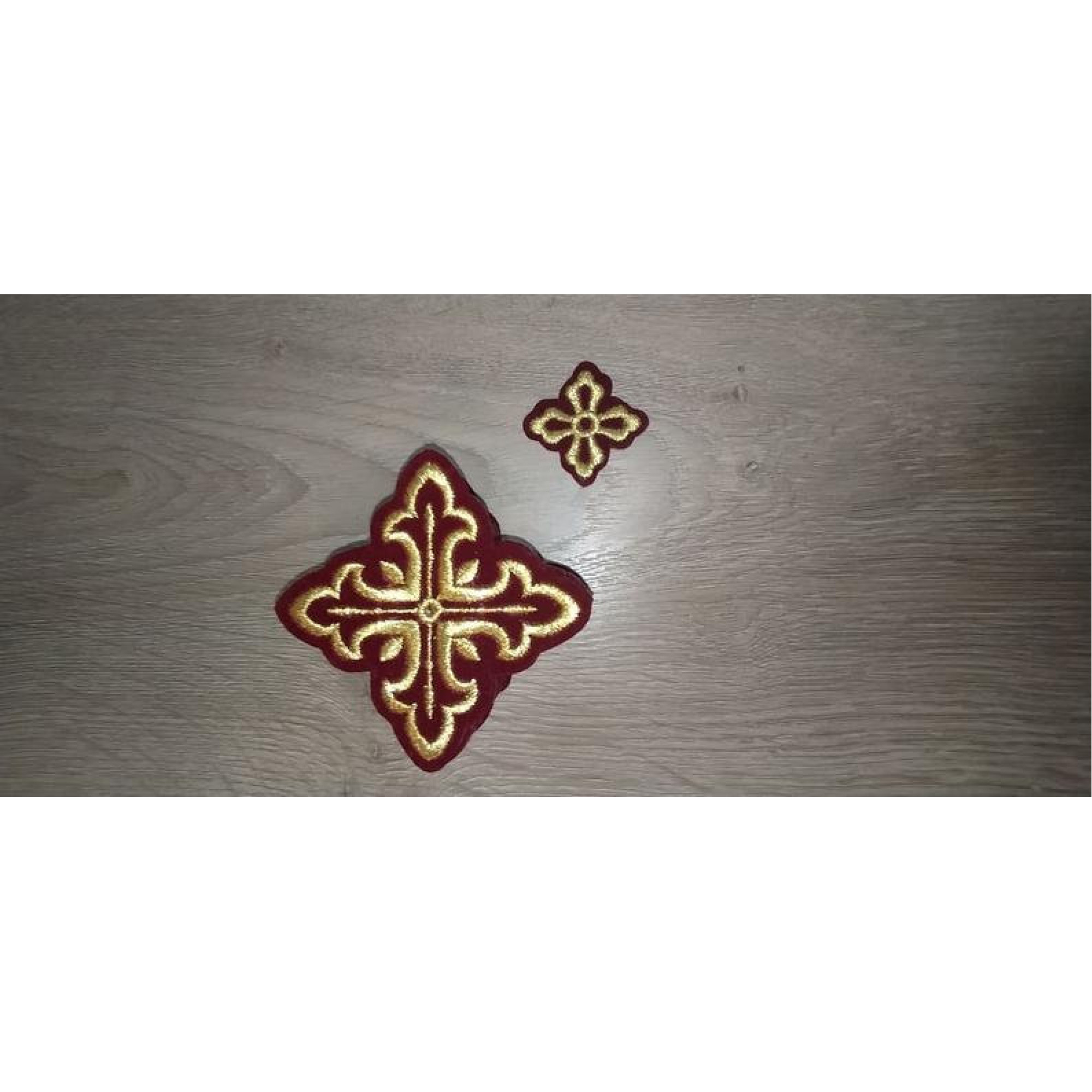 Orthodox Set of 18 embroidered crosses for Orthodox vestments crosses ...