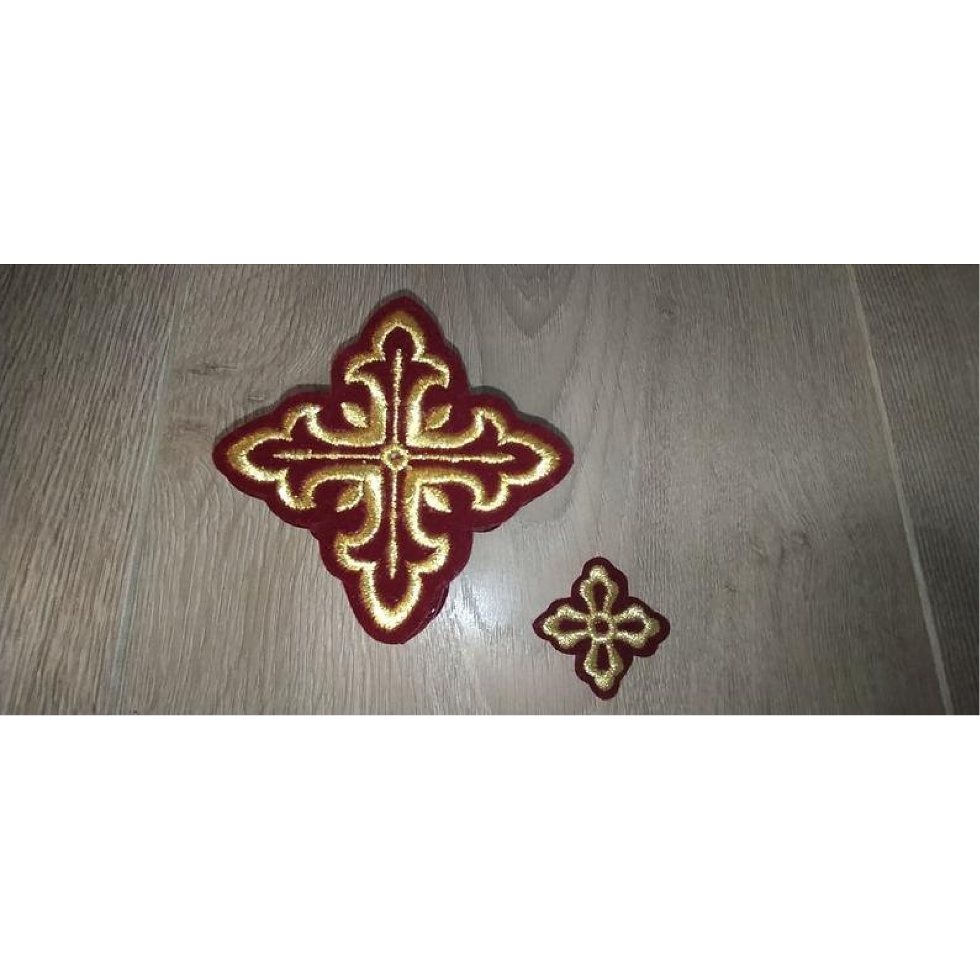 Orthodox Set of 18 embroidered crosses for Orthodox vestments crosses ...