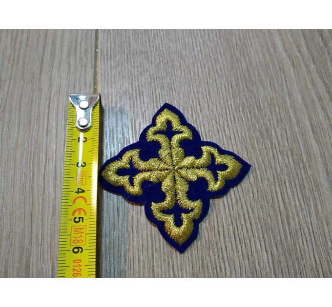 Set of 17 embroidered crosses for Priest's vestment in greek style