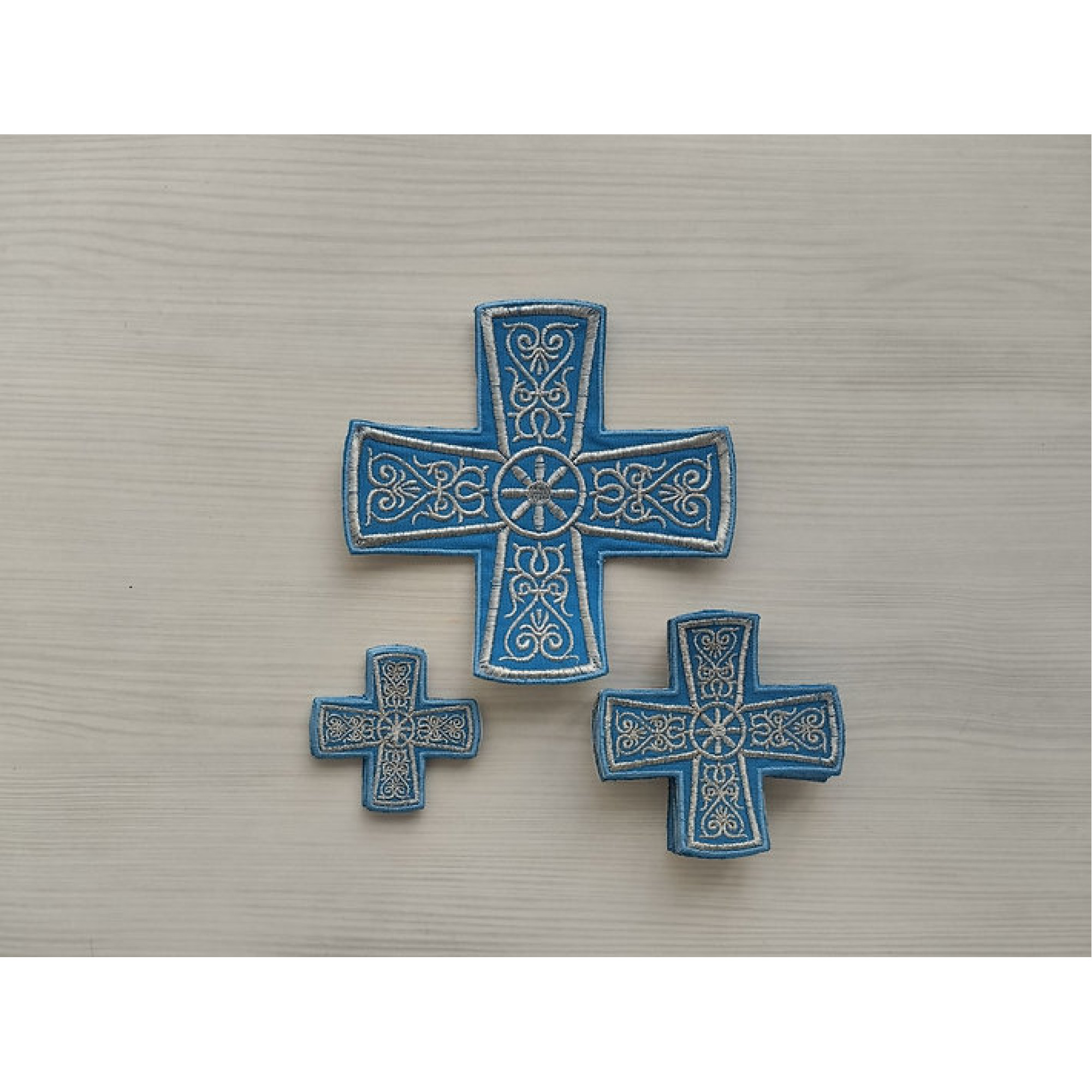 Deacon vestment's 10 crosses - Set of crosses for deacon liturgical ...
