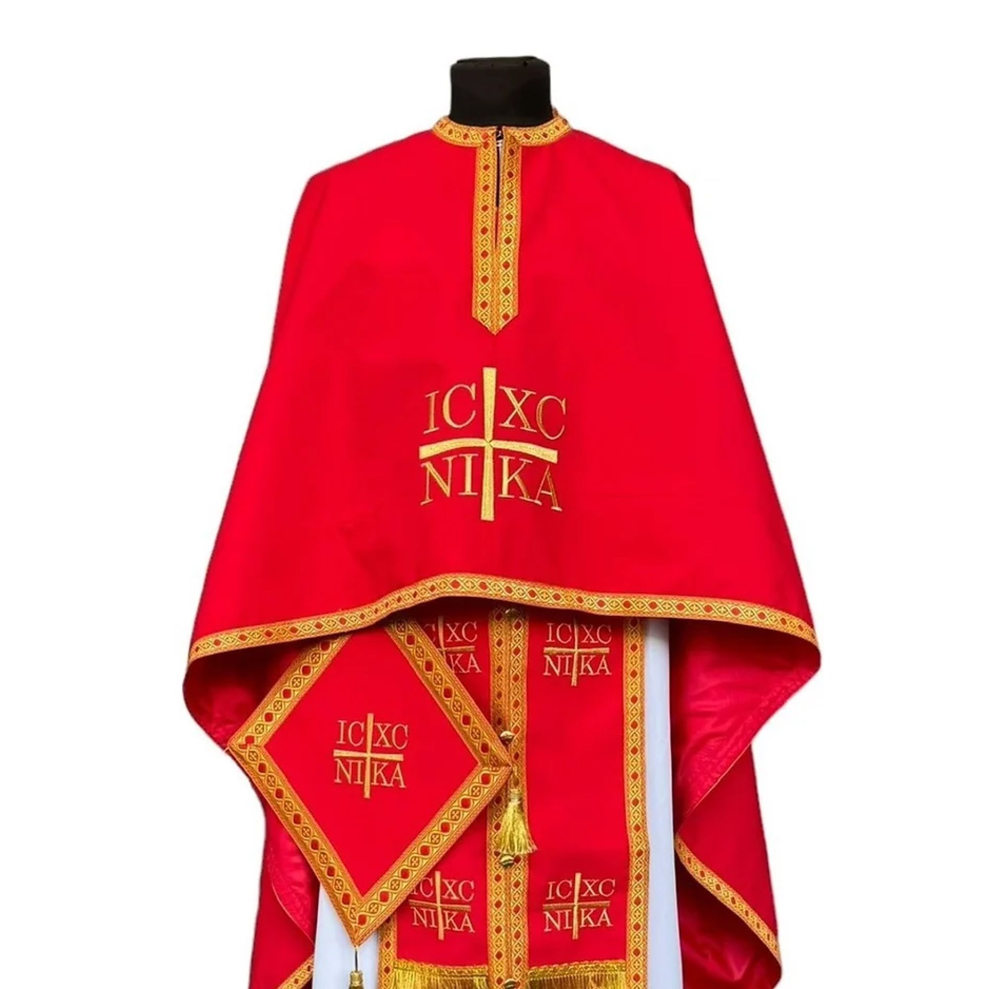 Greek style priest vestment in brocade - Liturgical vestment for priest