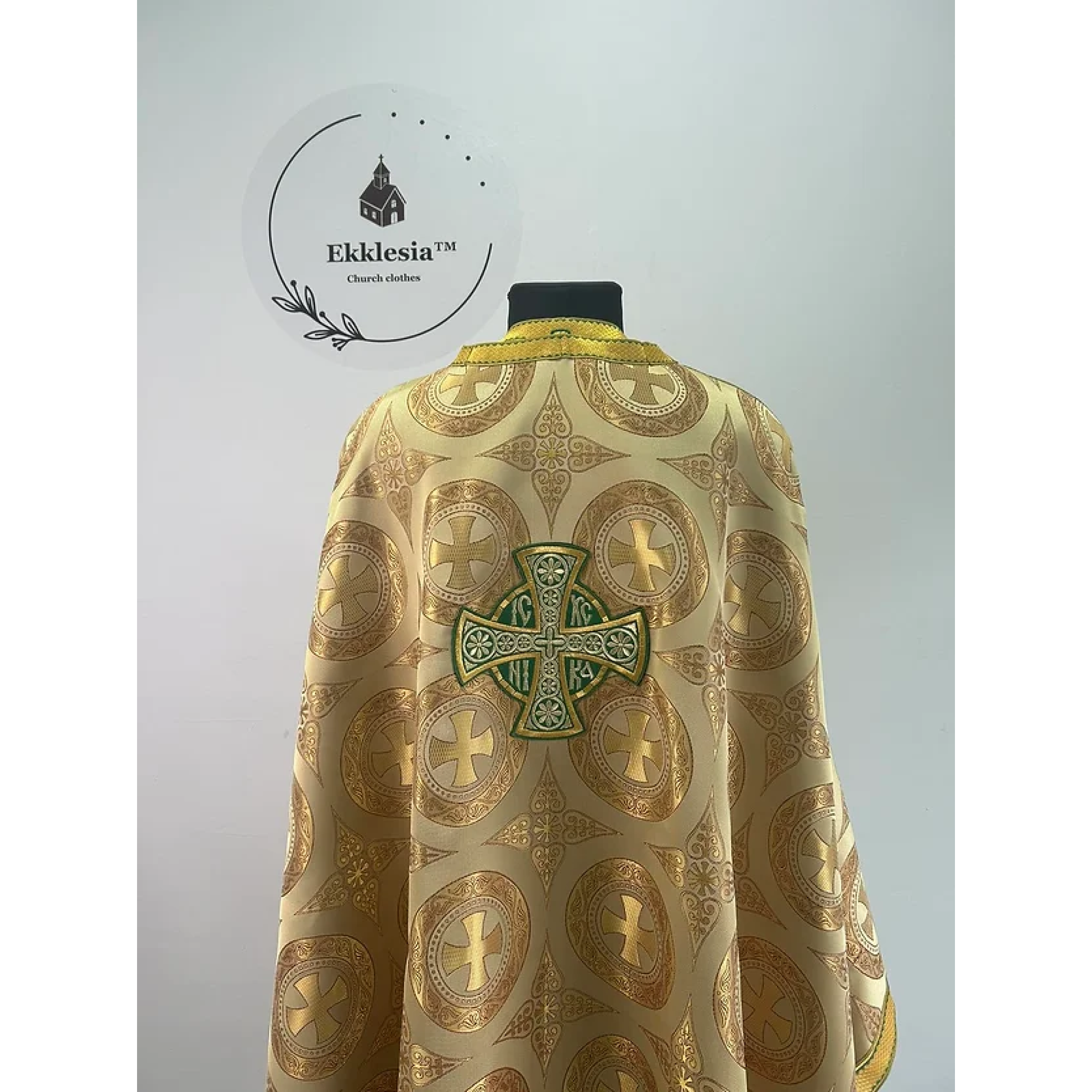 Greek style priest vestment in brocade - Liturgical vestment for priest