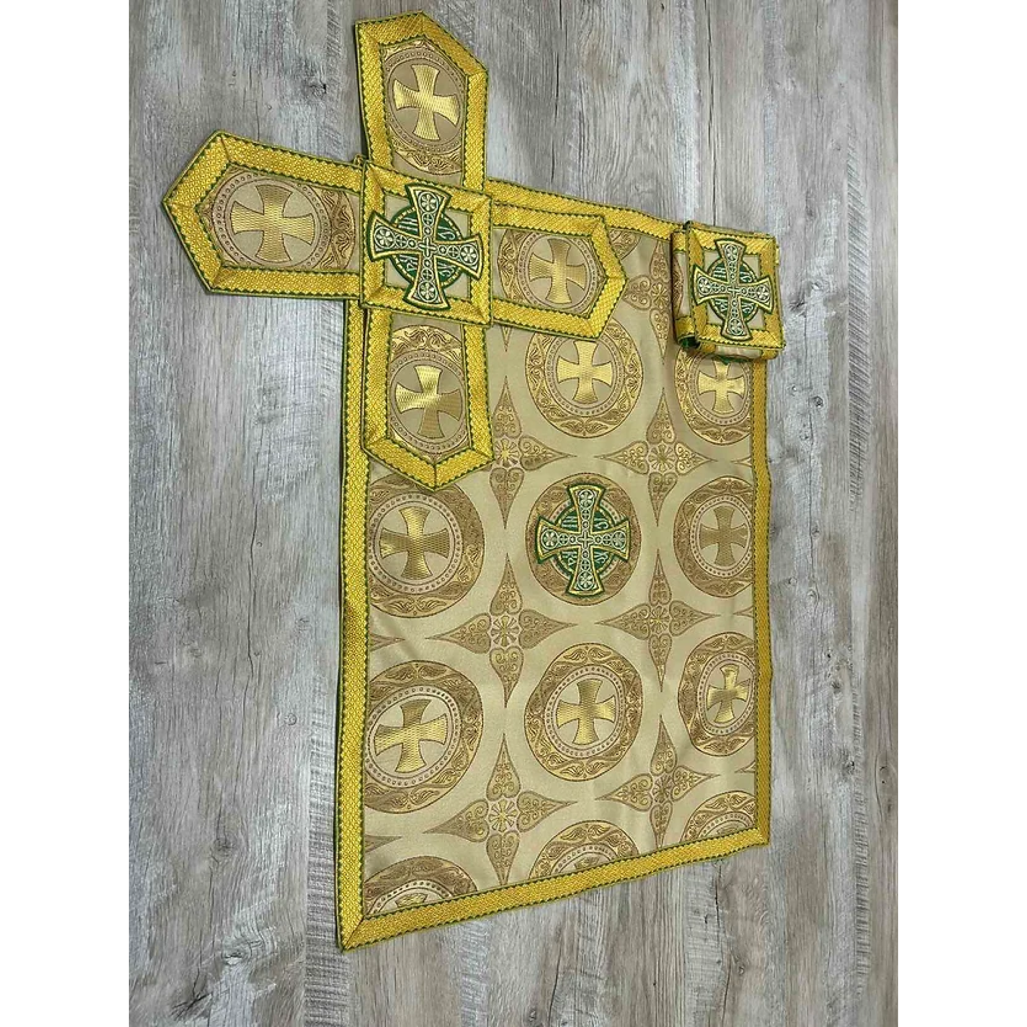 Greek style priest vestment in brocade - Liturgical vestment for priest