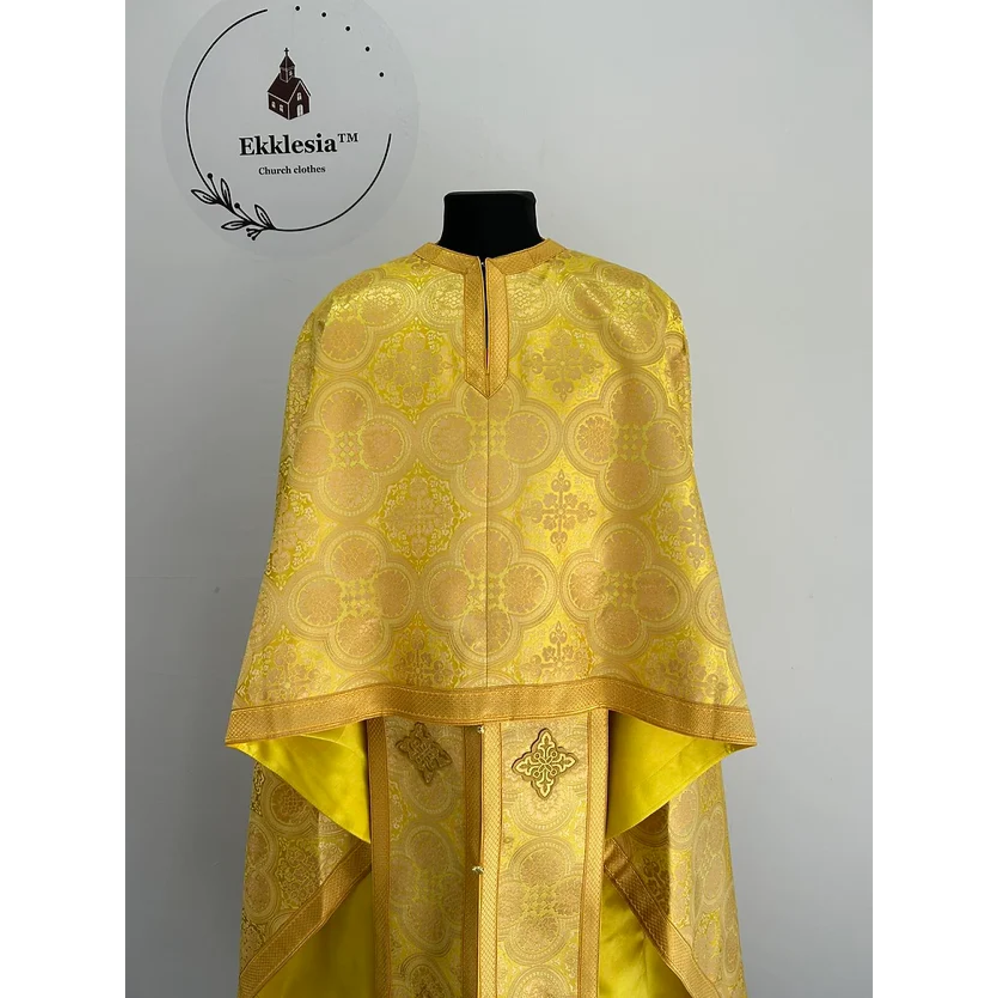 Greek style priest vestment in brocade - Liturgical vestment for priest