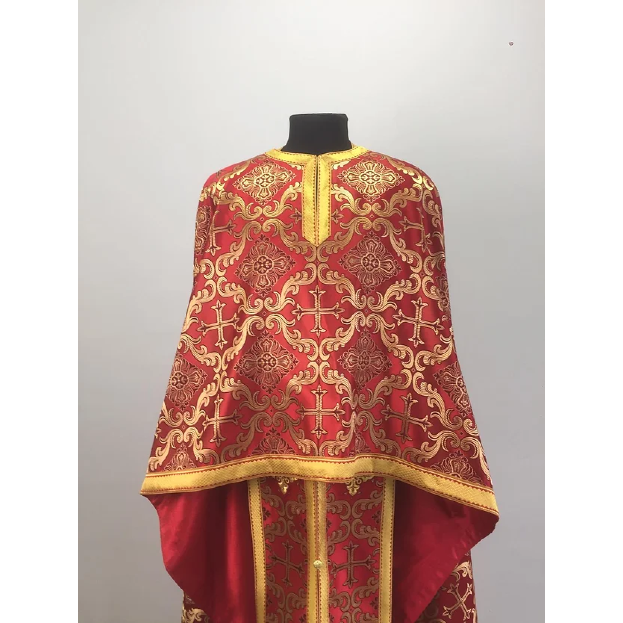 Greek style priest vestment in brocade - Liturgical vestment for priest