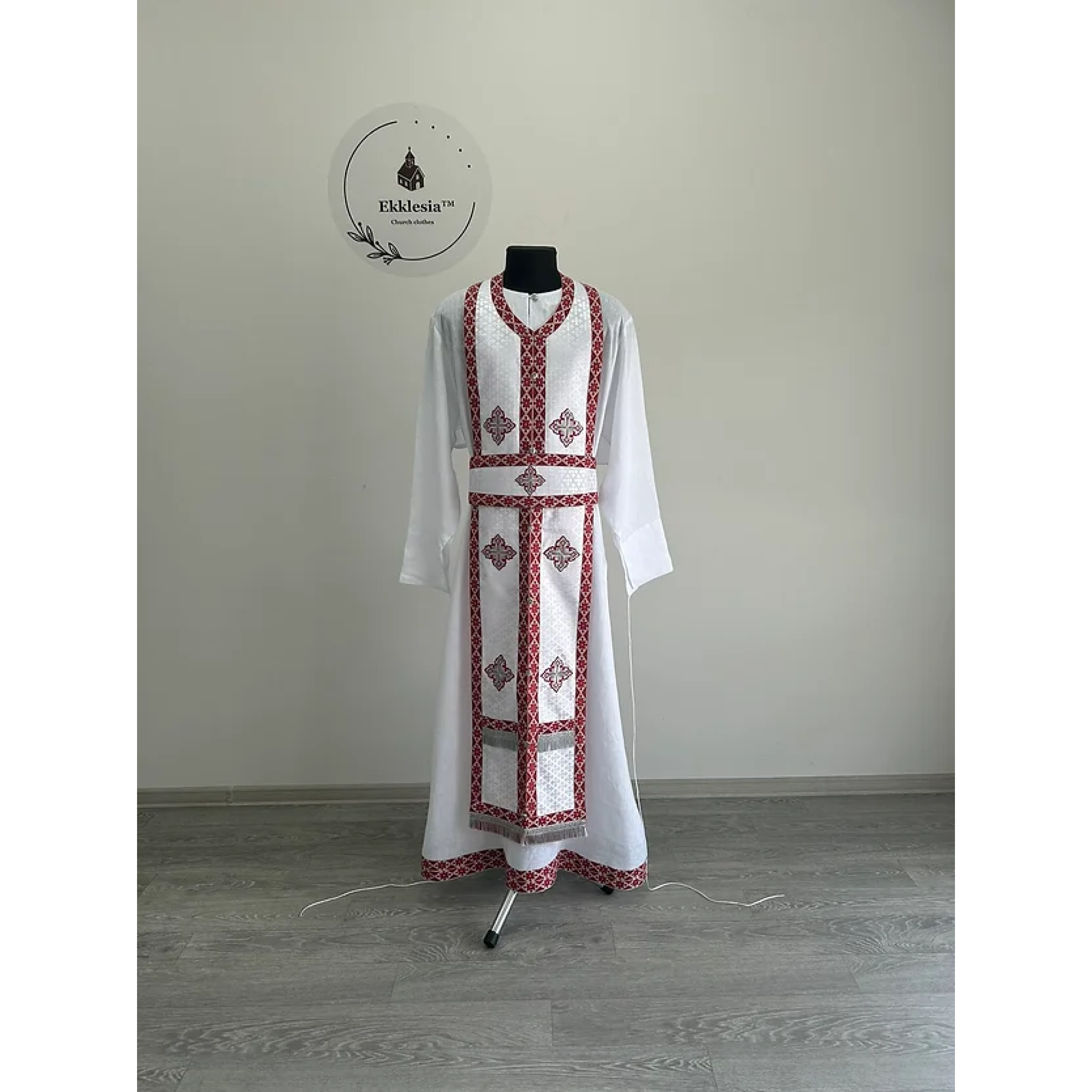 Greek style priest vestment in brocade - Liturgical vestment for priest