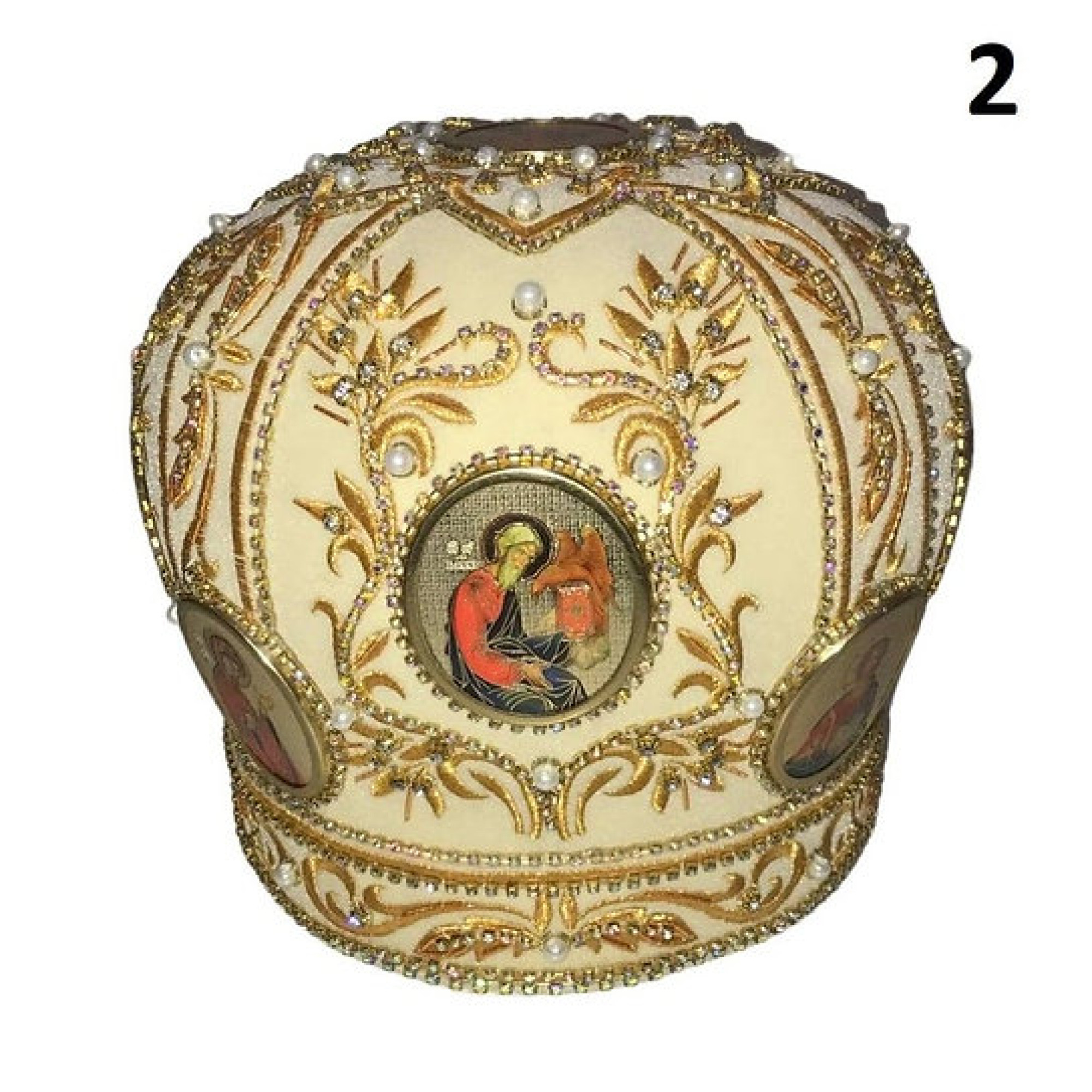 Gold mitra for orthodox bishop