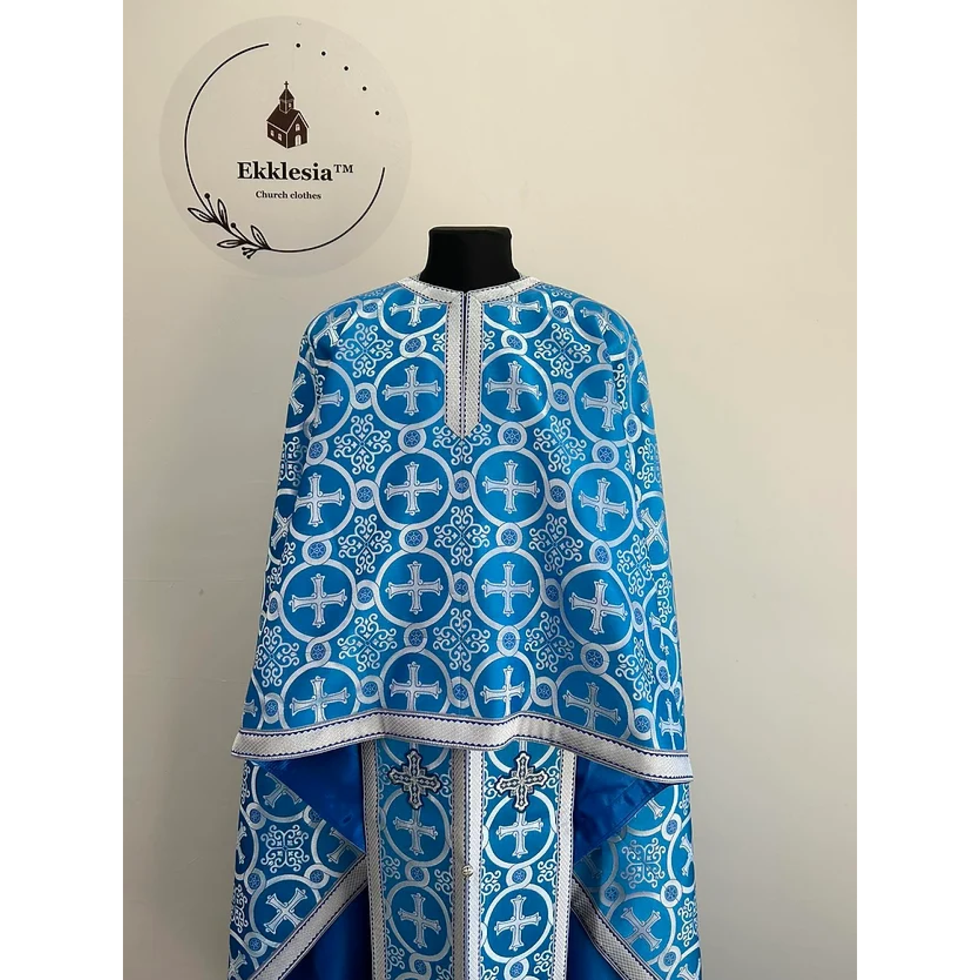 Greek style priest vestment in brocade - Liturgical vestment for priest