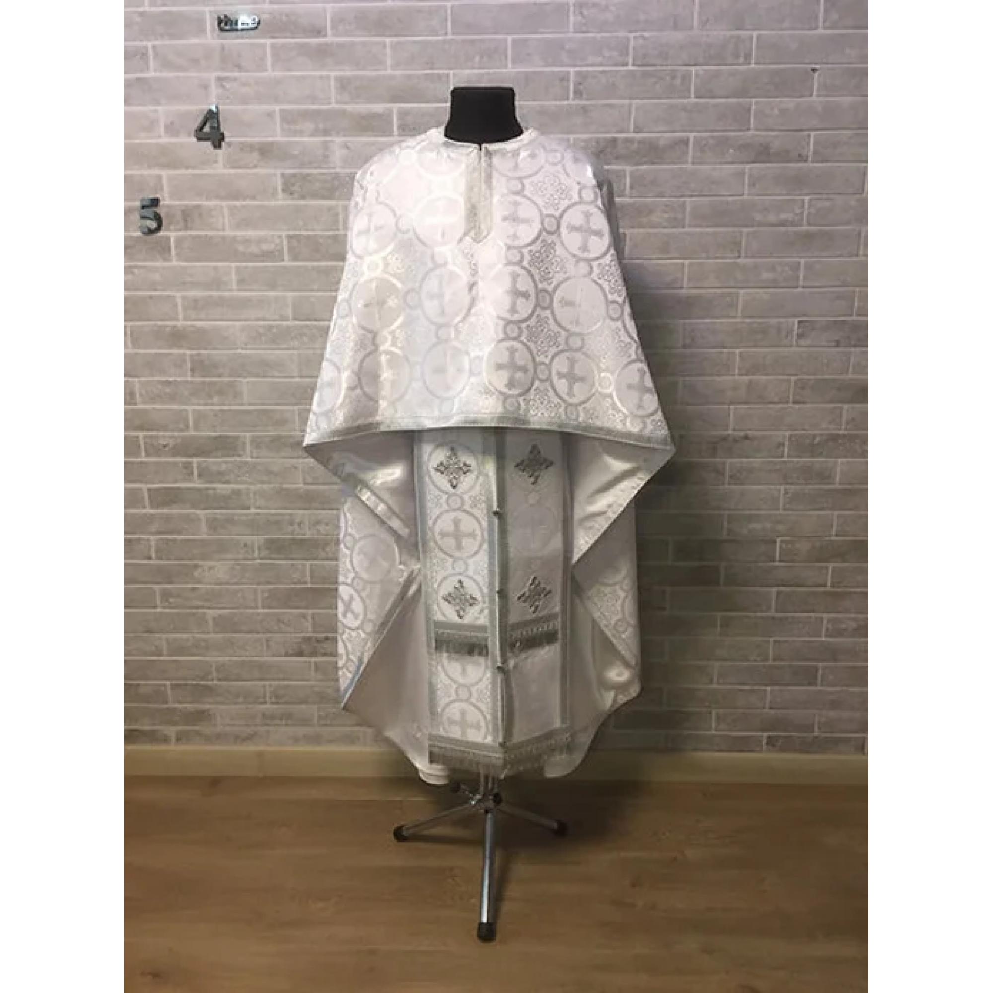 Greek style priest vestment in brocade - Liturgical vestment for priest