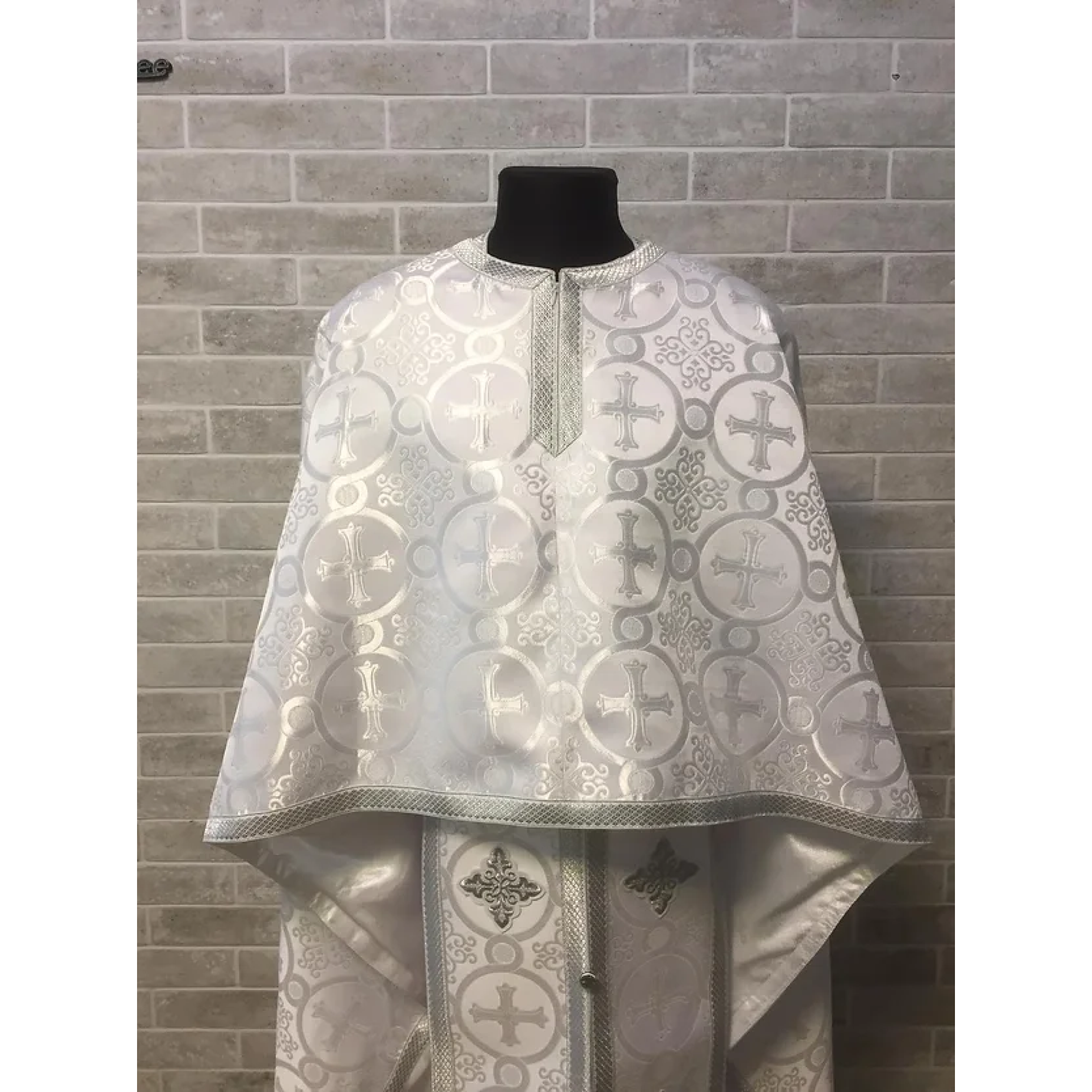 Greek style priest vestment in brocade - Liturgical vestment for priest