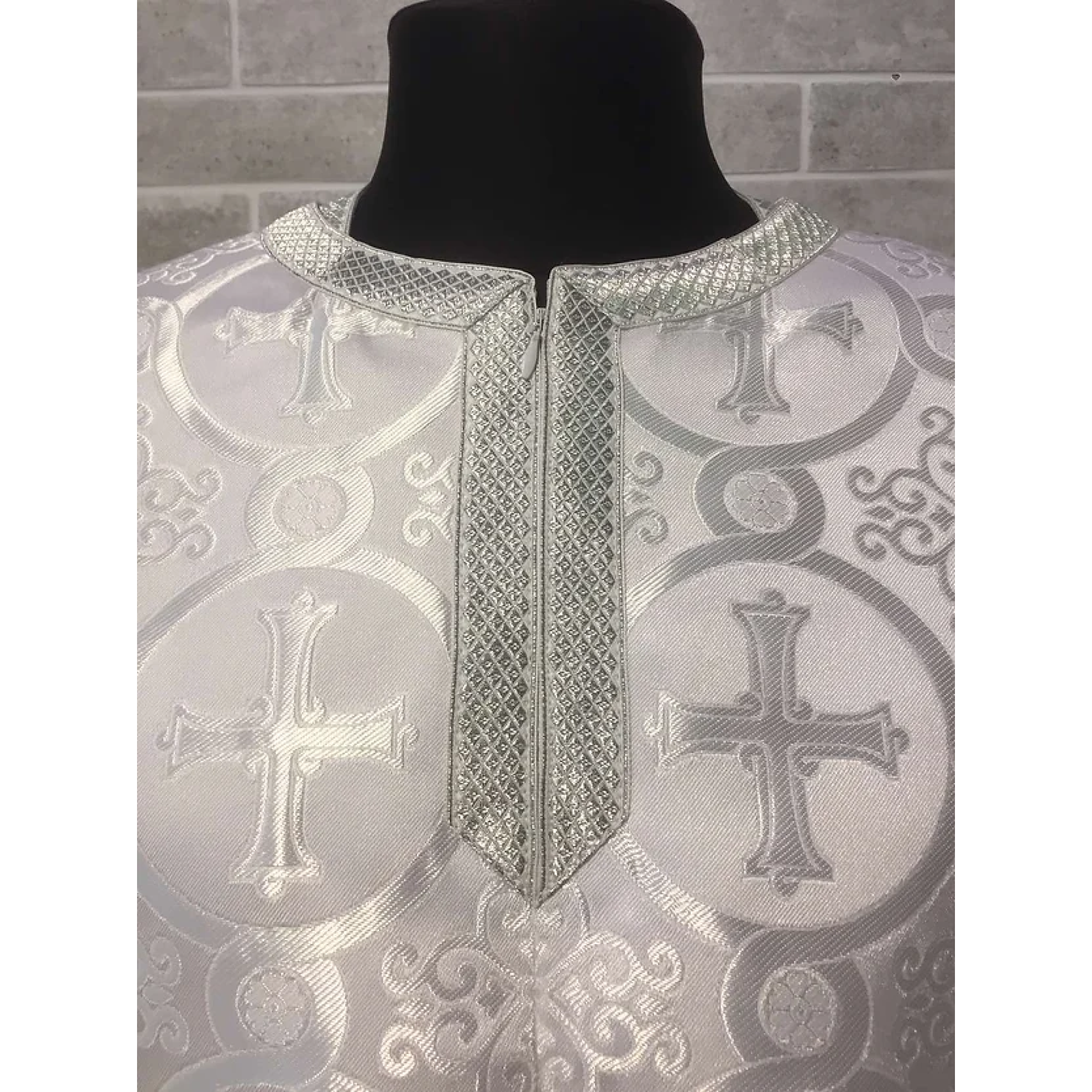 Greek style priest vestment in brocade - Liturgical vestment for priest