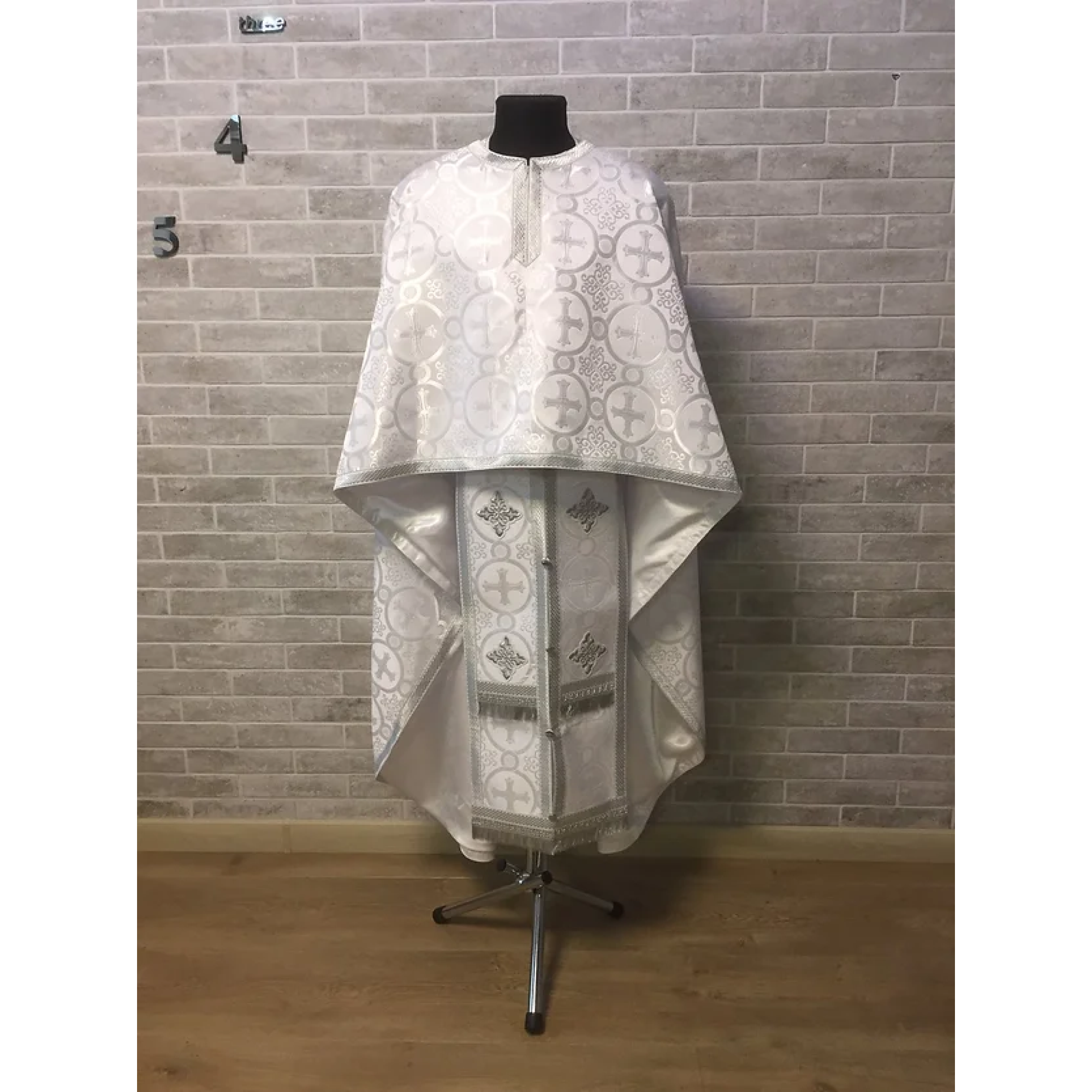 Greek style priest vestment in brocade - Liturgical vestment for priest