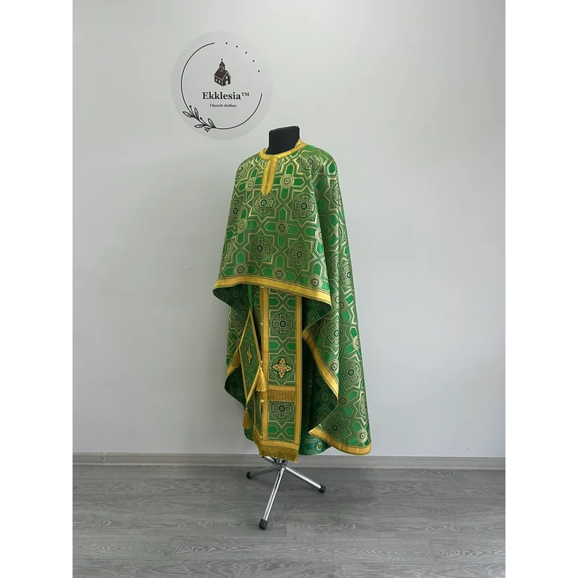 Greek style priest vestment in brocade - Liturgical vestment for priest