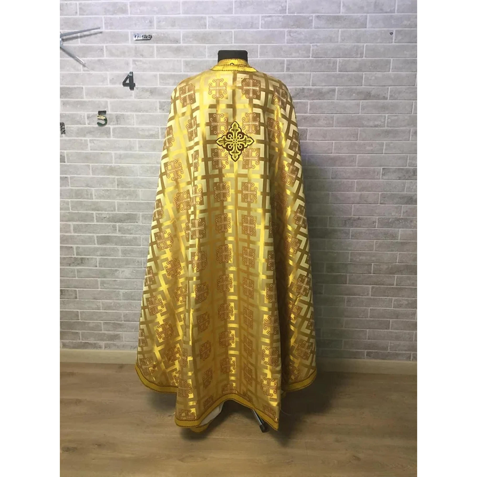 Greek style priest vestment in brocade - Liturgical vestment for priest