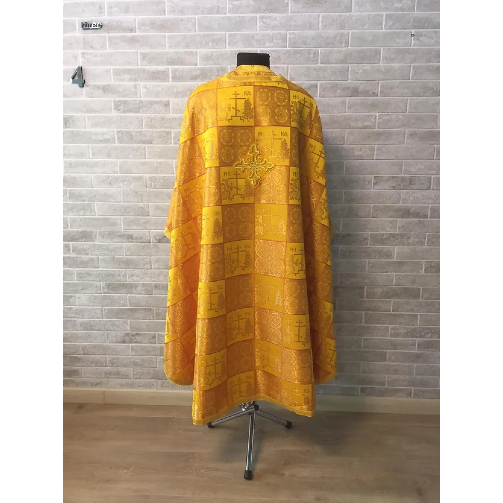 Greek style priest vestment in brocade - Liturgical vestment for priest