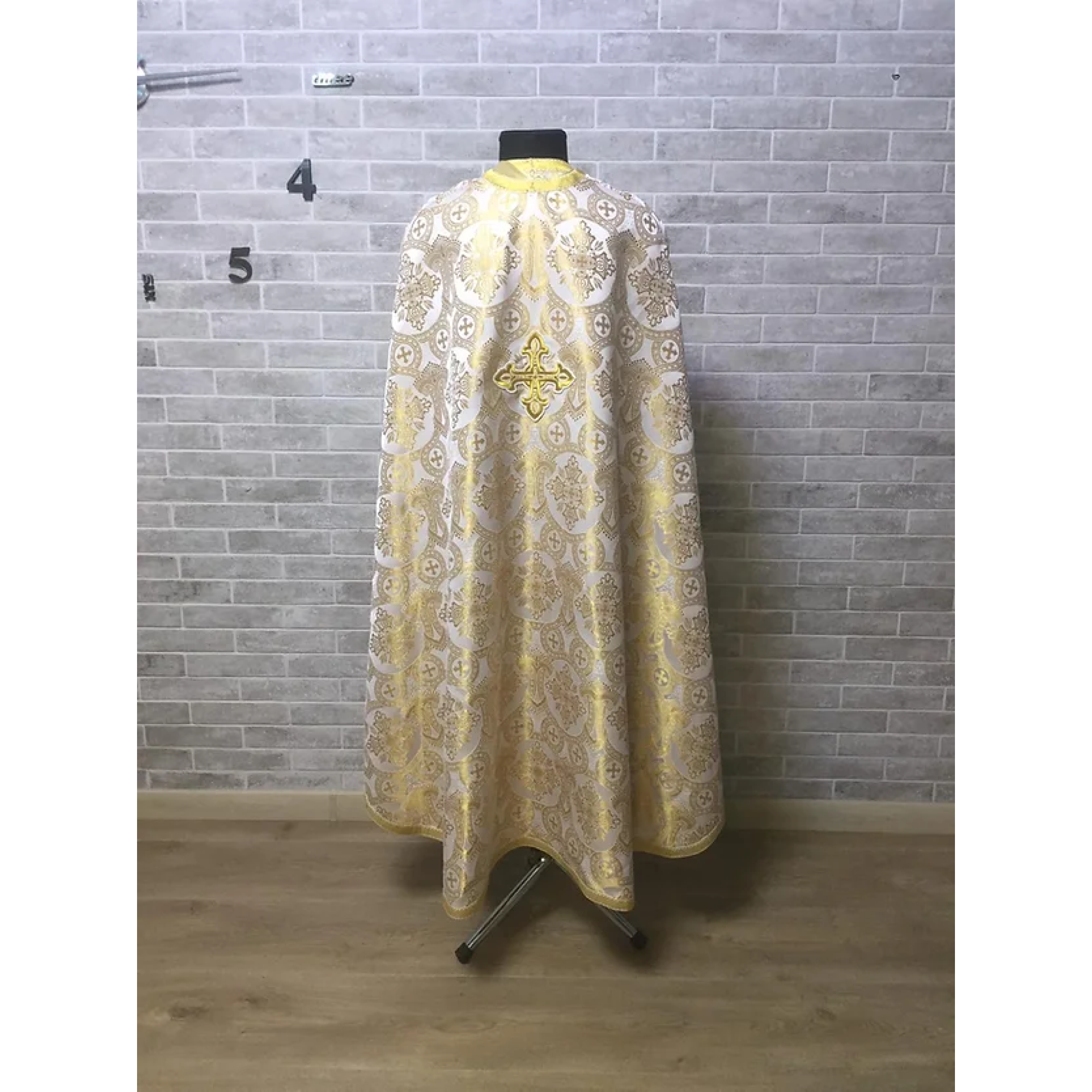 Greek style priest vestment in brocade - Liturgical vestment for priest