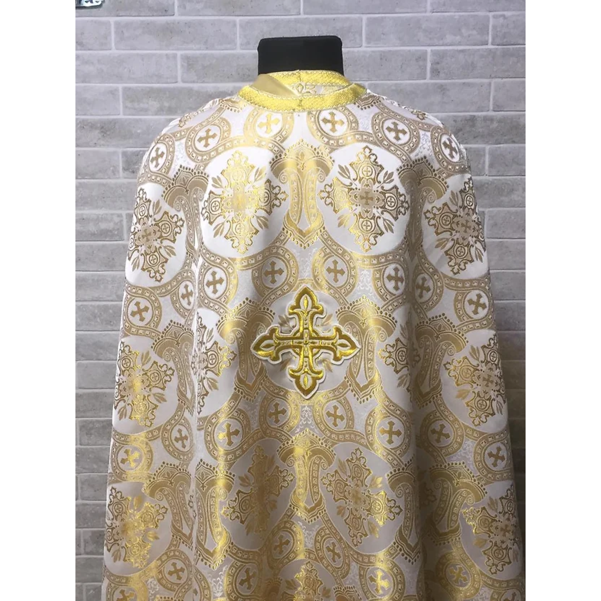 Greek style priest vestment in brocade - Liturgical vestment for priest