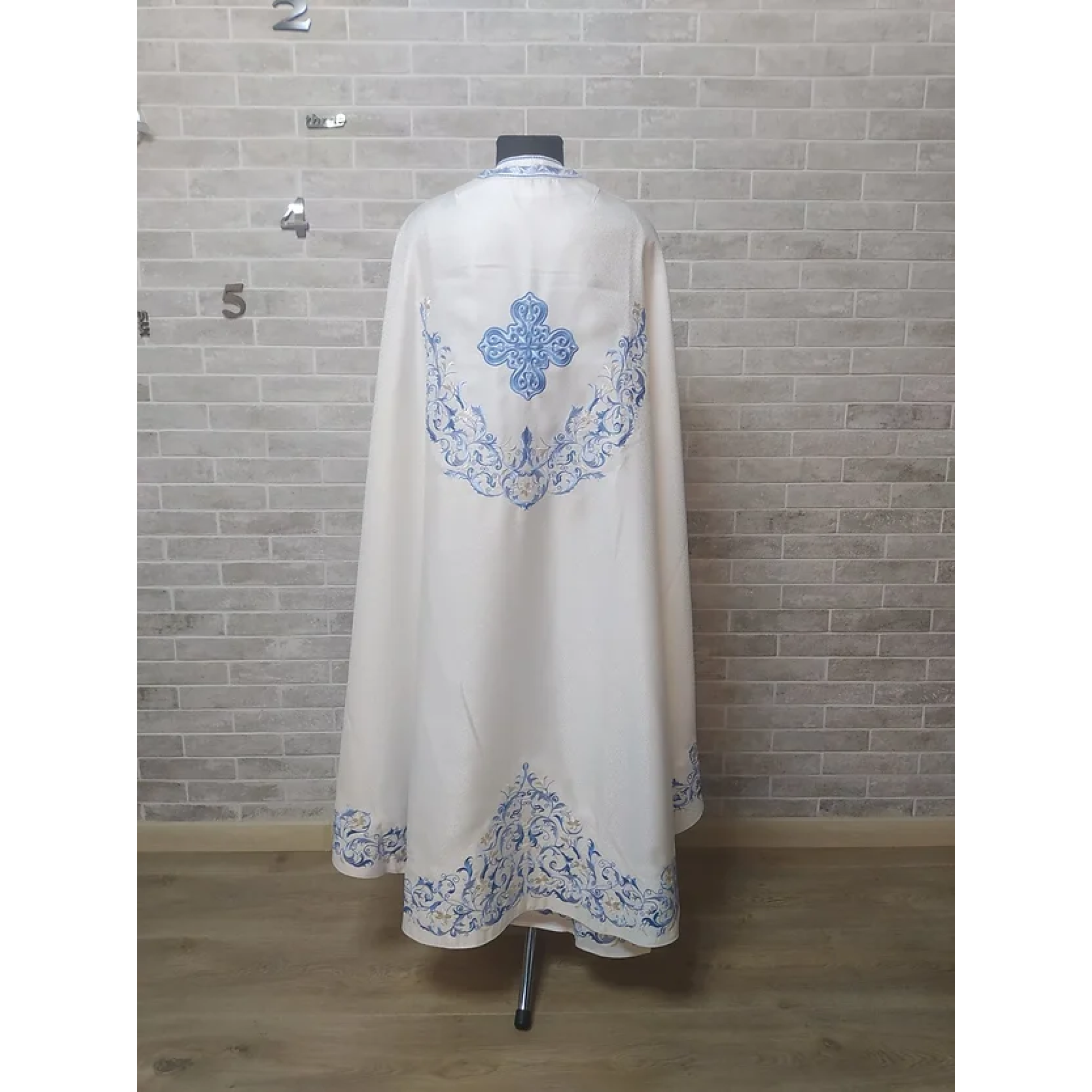 Greek style priest vestment in brocade - Liturgical vestment for priest
