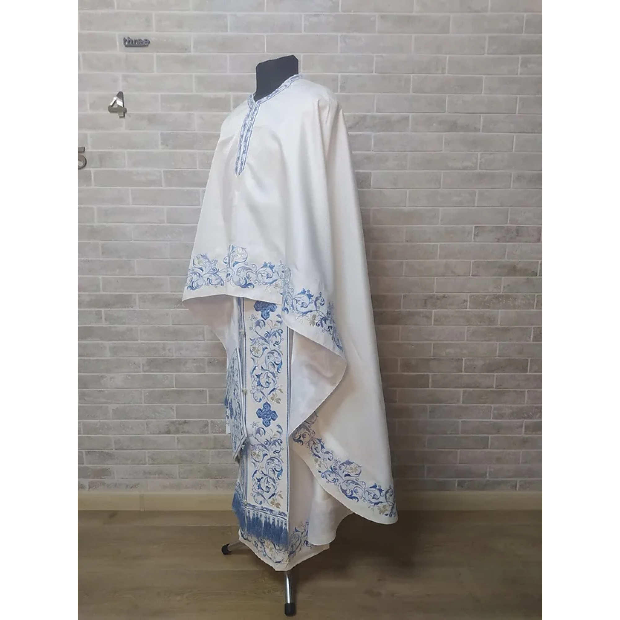 Greek style priest vestment in brocade - Liturgical vestment for priest