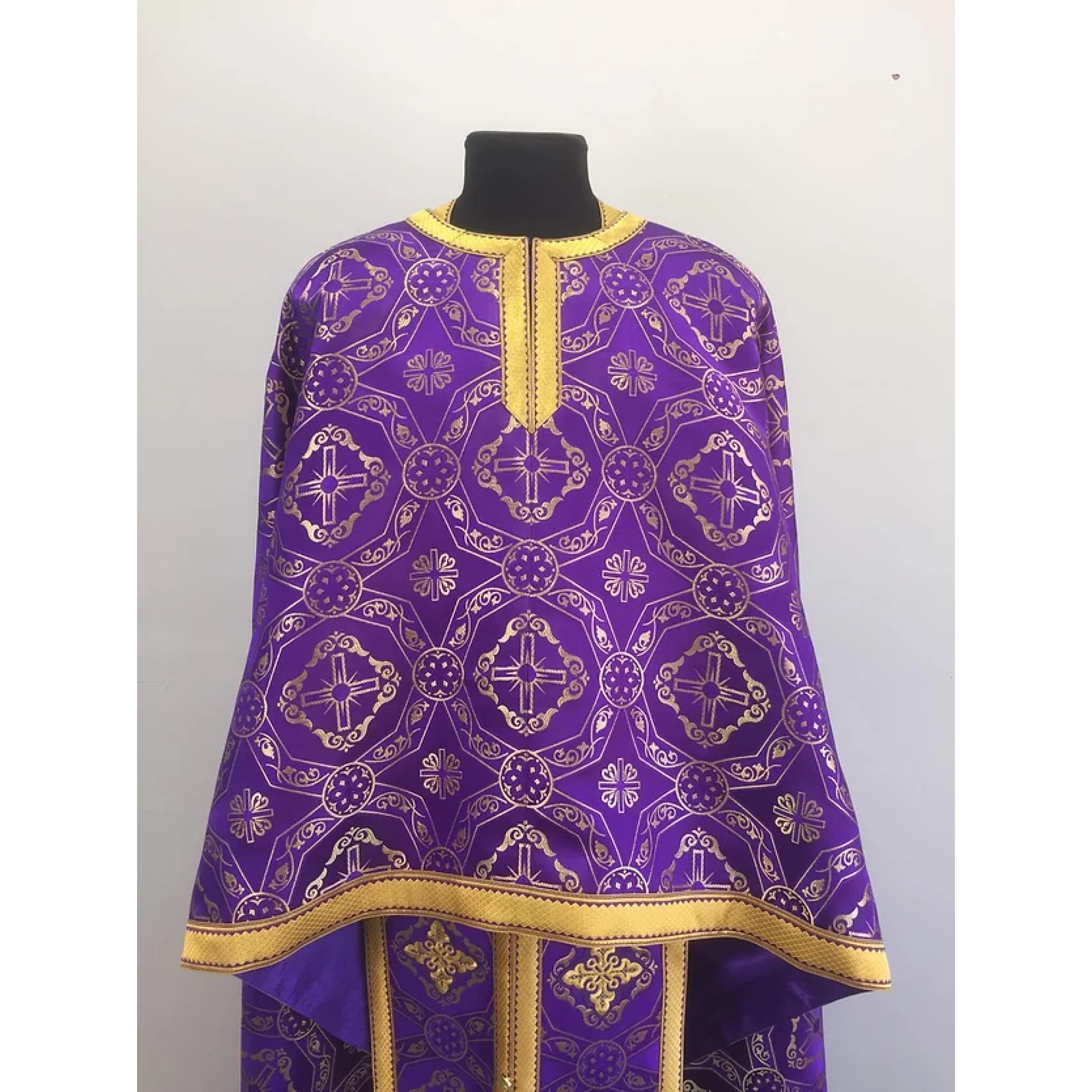 Greek style priest vestment in brocade - Liturgical vestment for priest
