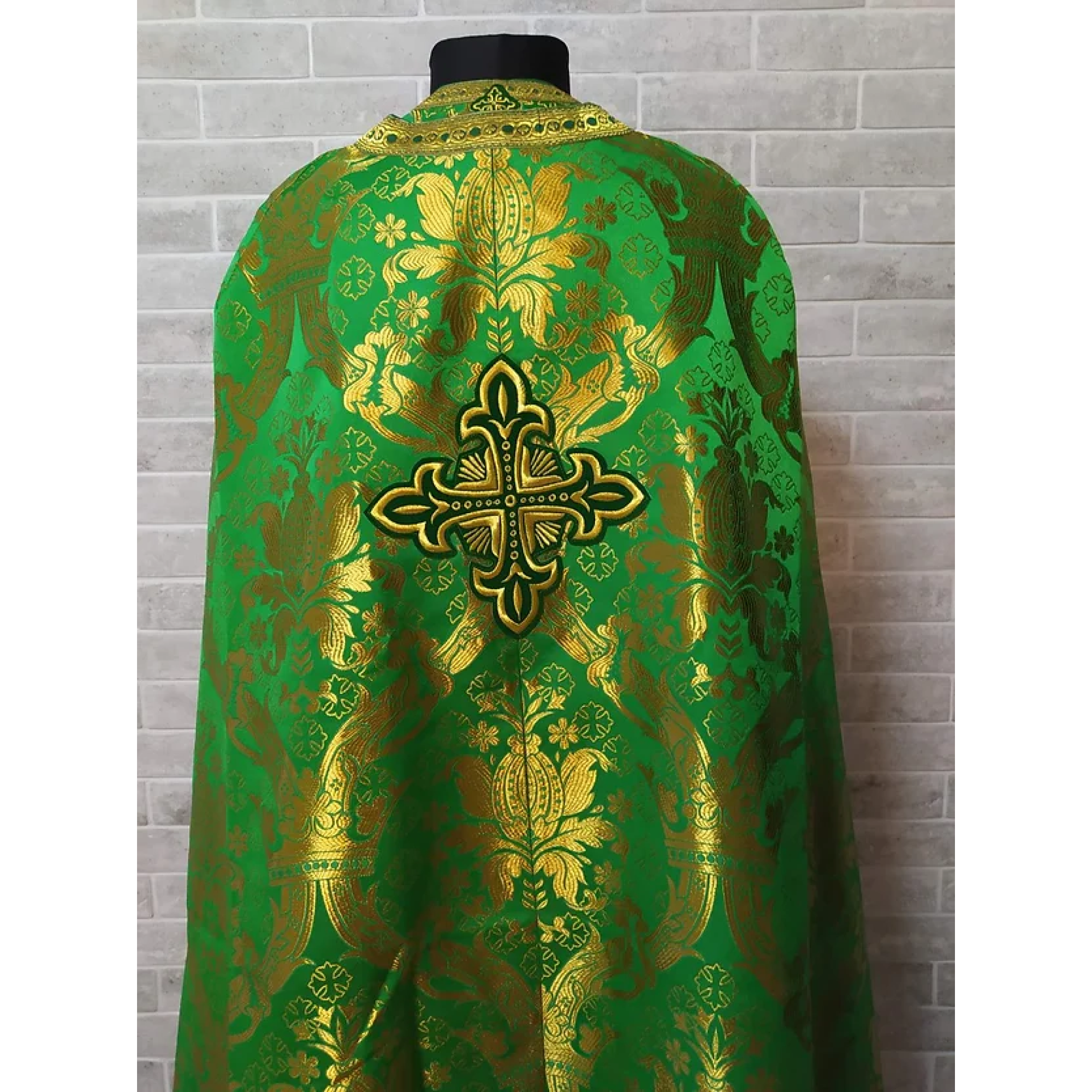 Greek style priest vestment in brocade - Liturgical vestment for priest