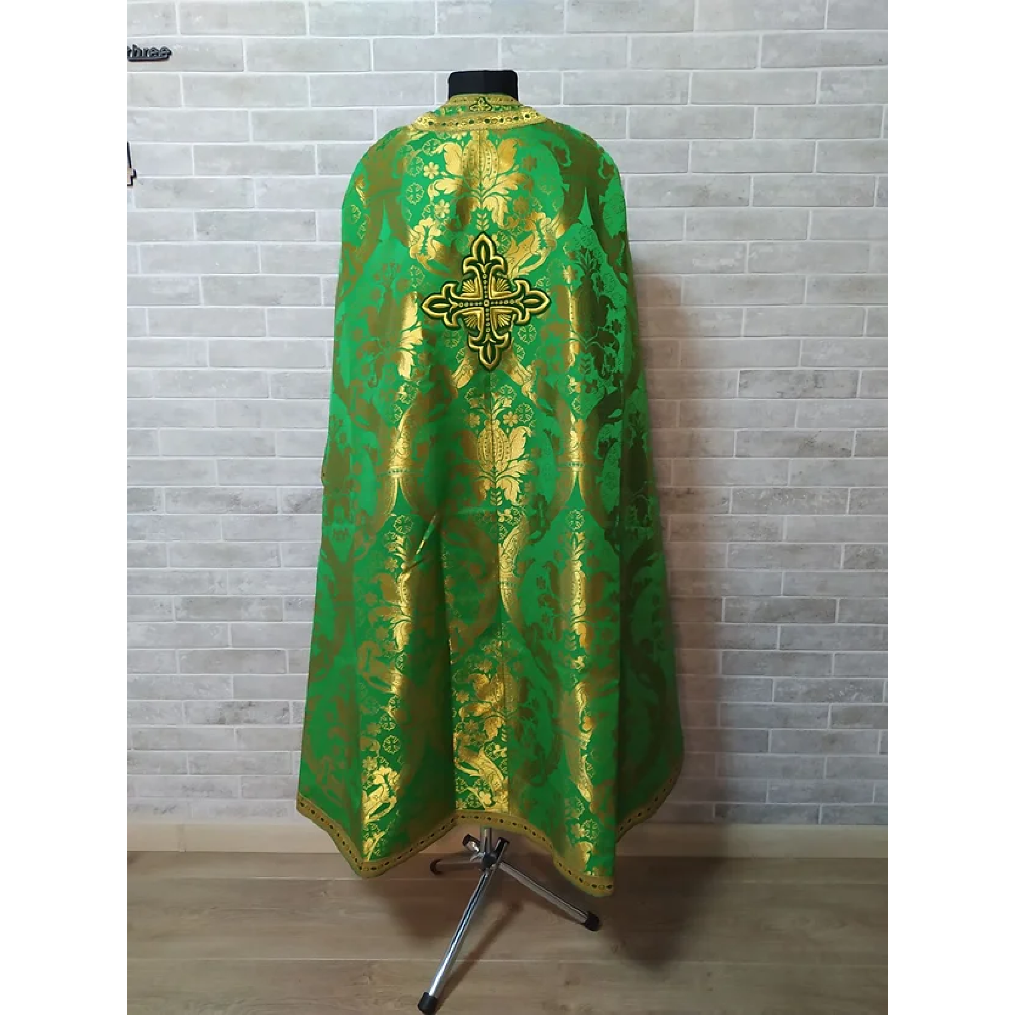 Greek style priest vestment in brocade - Liturgical vestment for priest