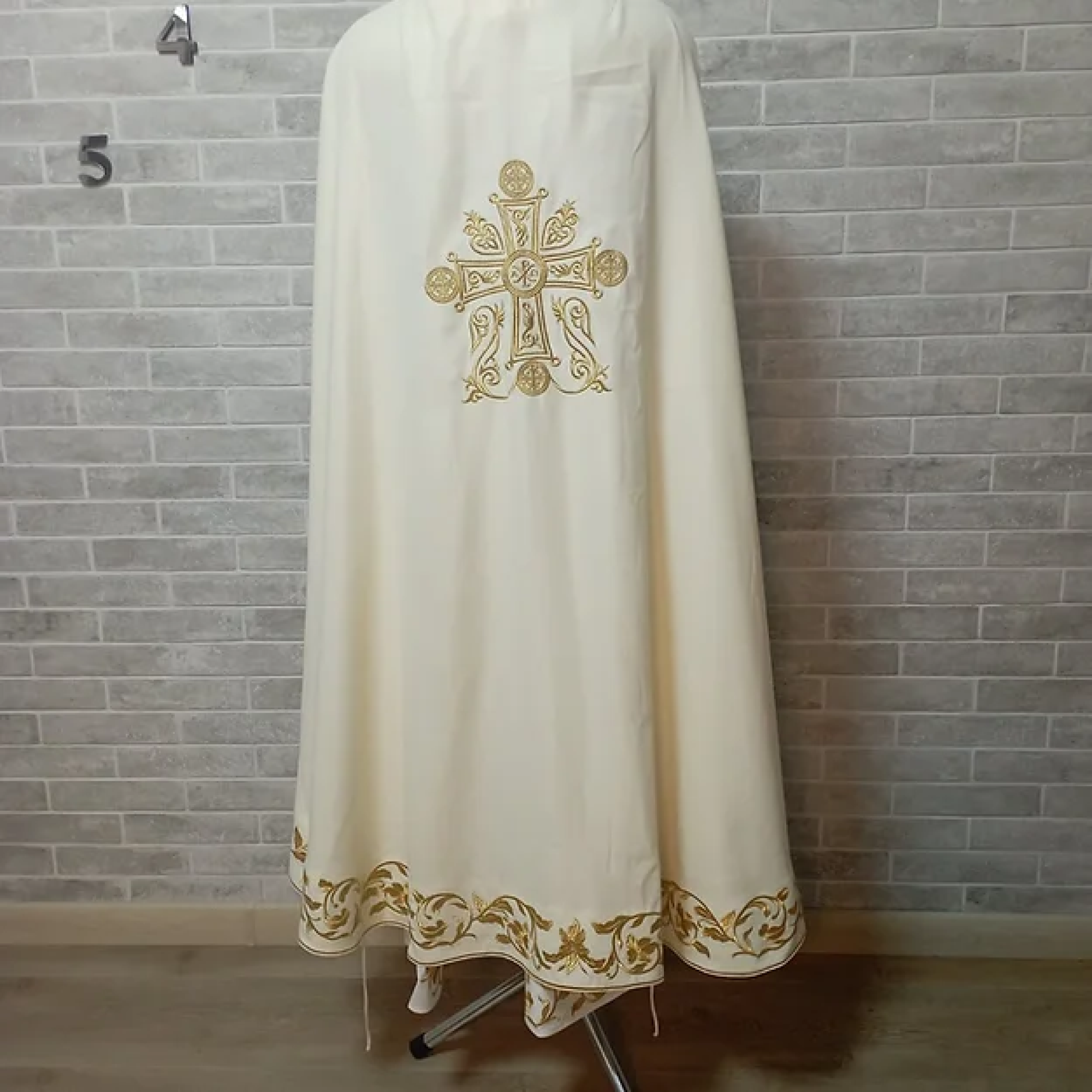 Greek style priest vestment in brocade - Liturgical vestment for priest