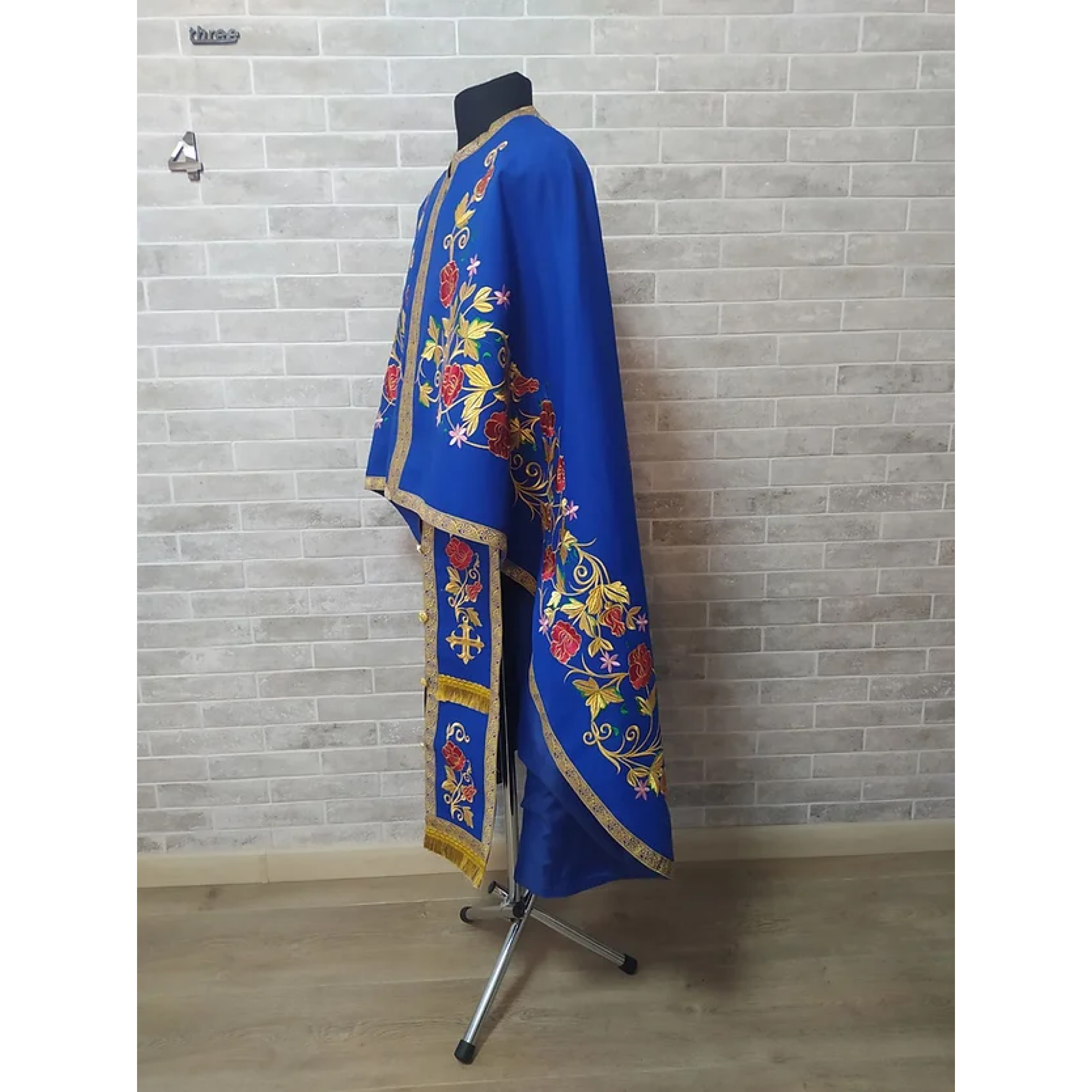 Greek style priest vestment in brocade - Liturgical vestment for priest