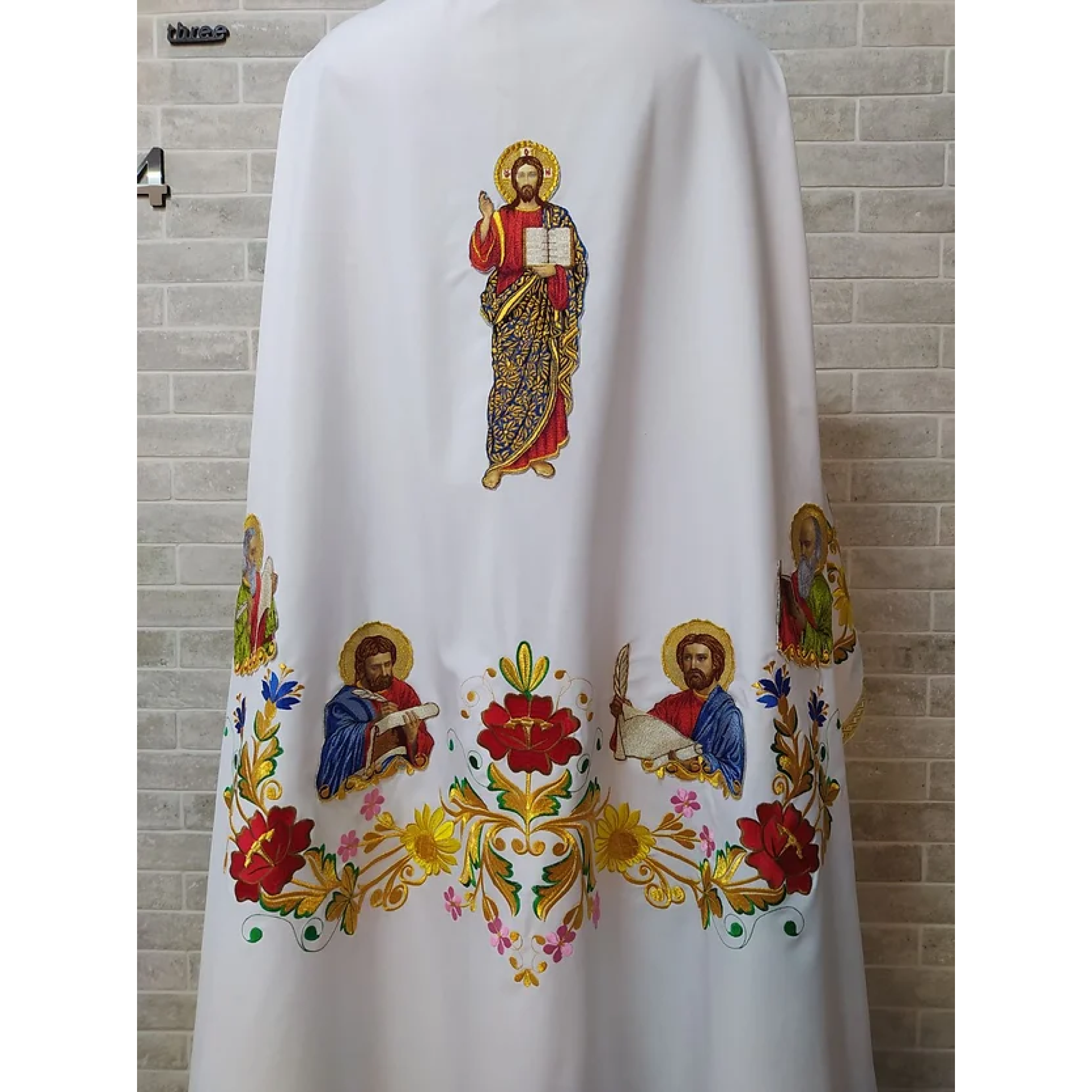Greek style priest vestment in brocade - Liturgical vestment for priest