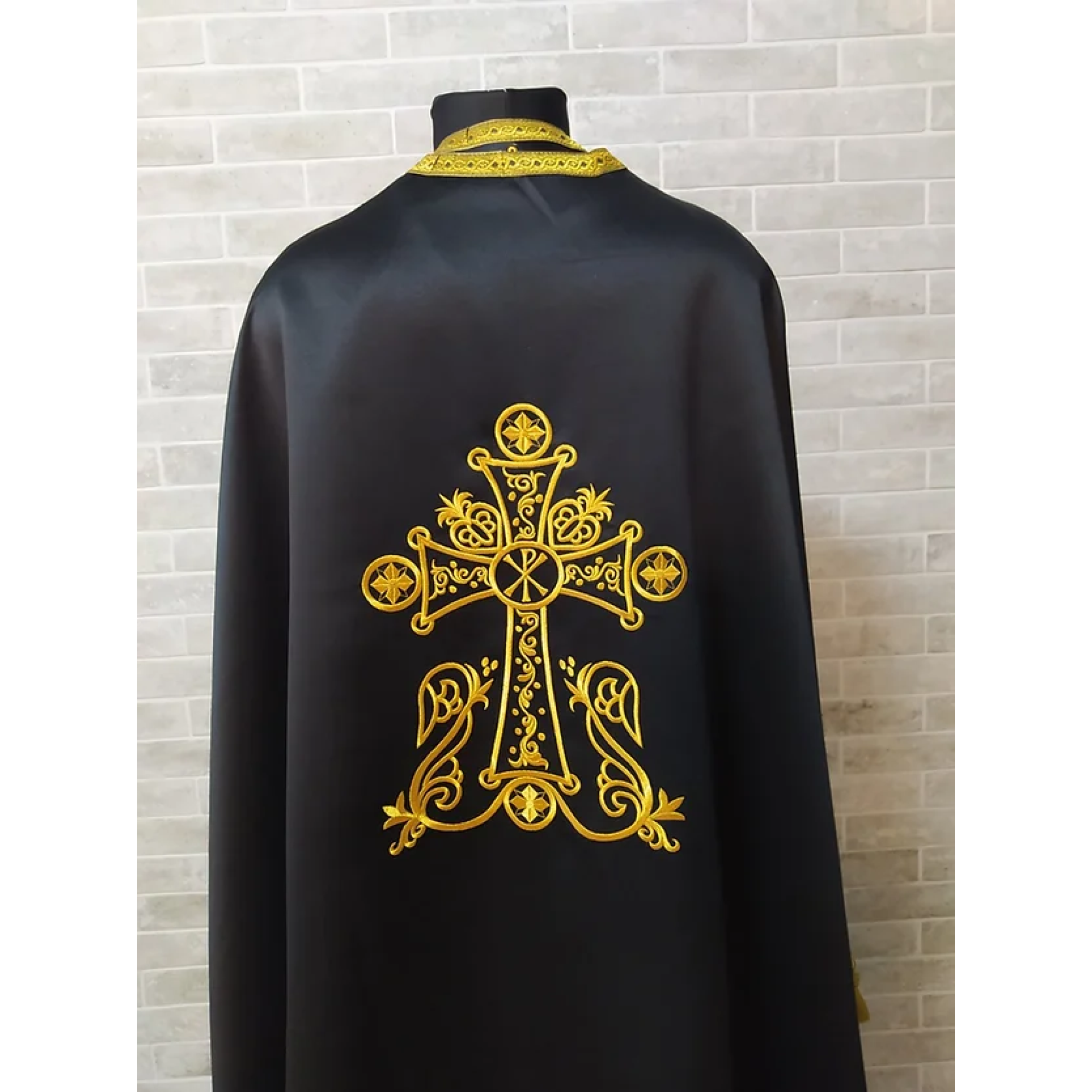 Greek style priest vestment in brocade - Liturgical vestment for priest