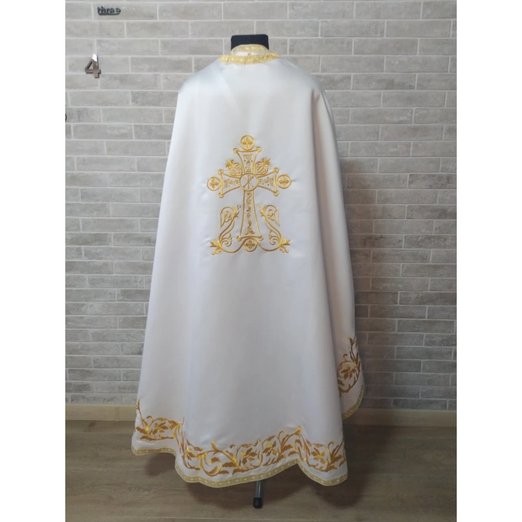 Greek style priest vestment in brocade - Liturgical vestment for priest