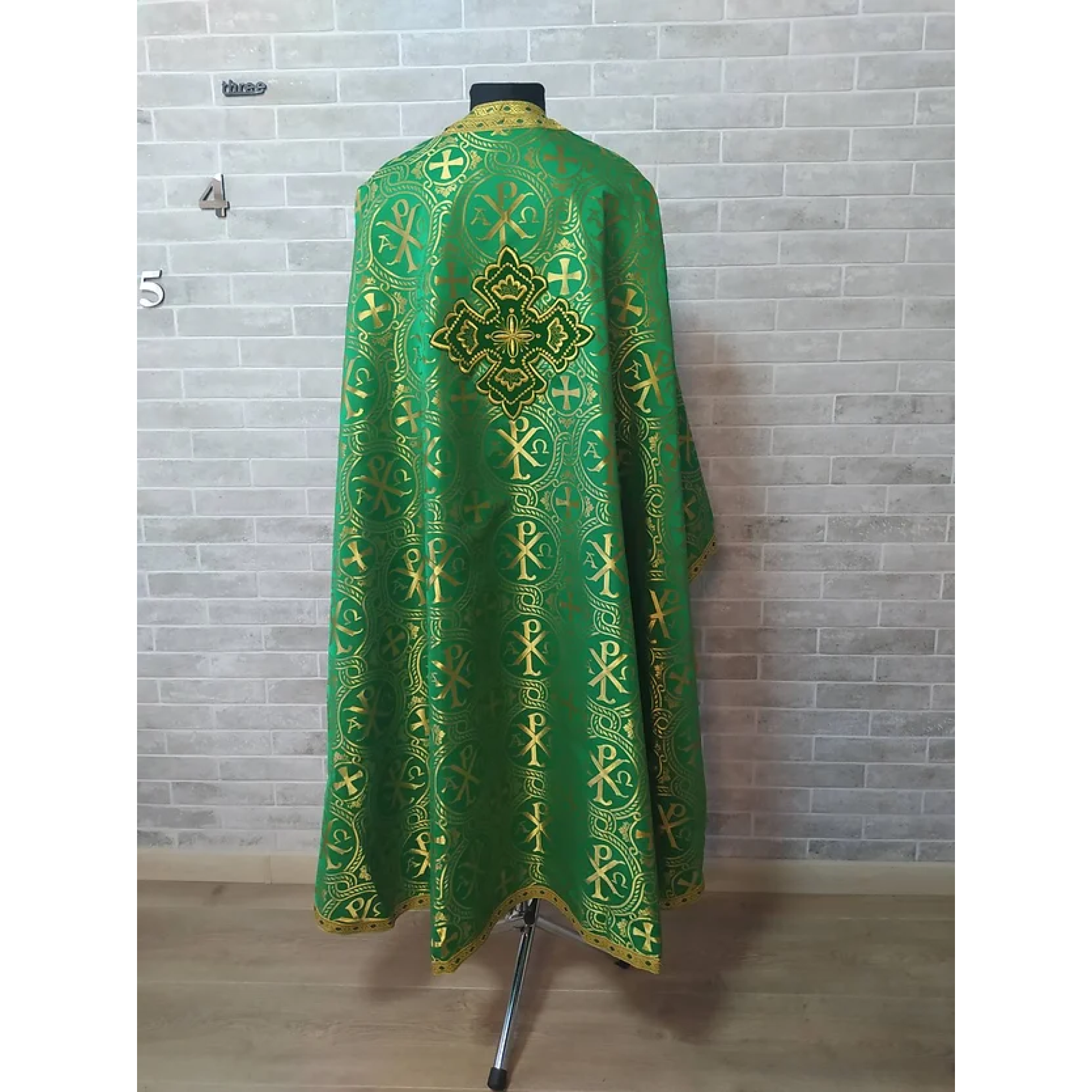 Greek style priest vestment in brocade - Liturgical vestment for priest