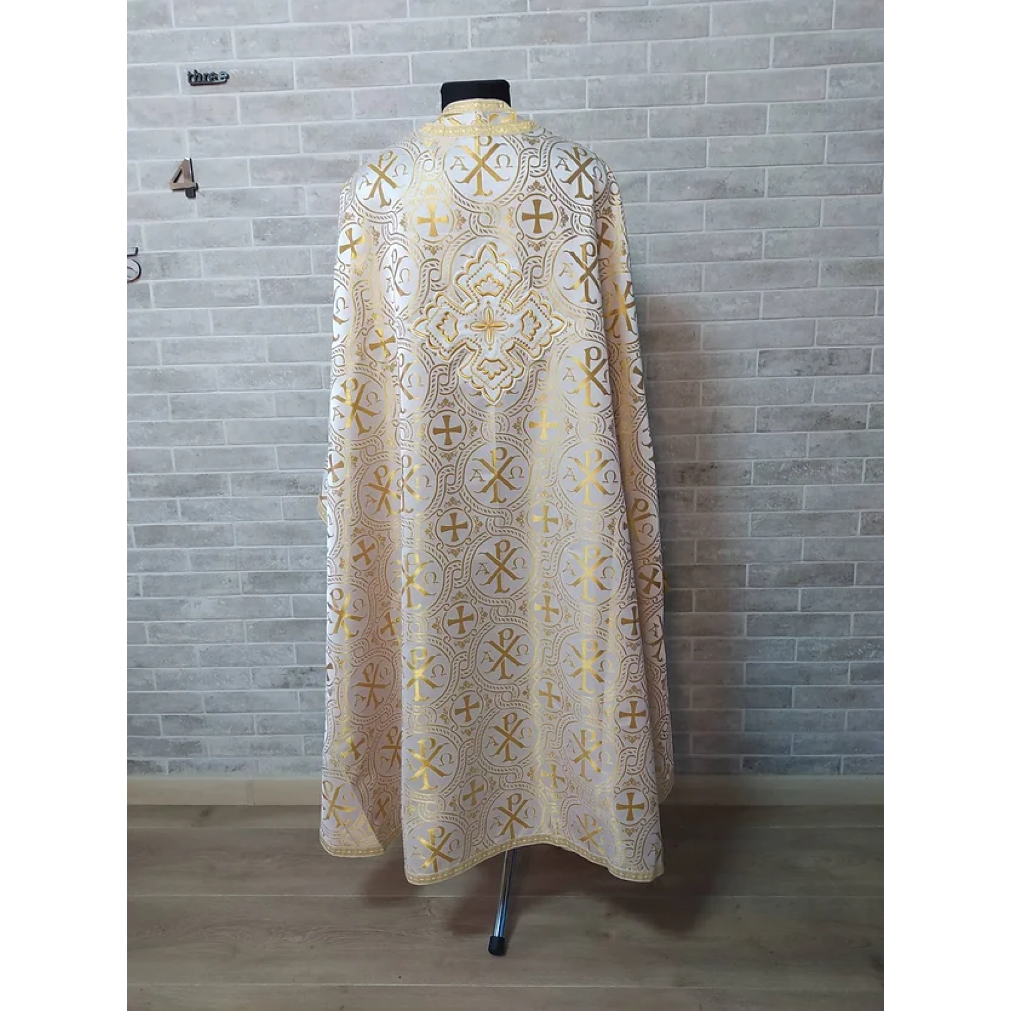 Greek style priest vestment in brocade - Liturgical vestment for priest