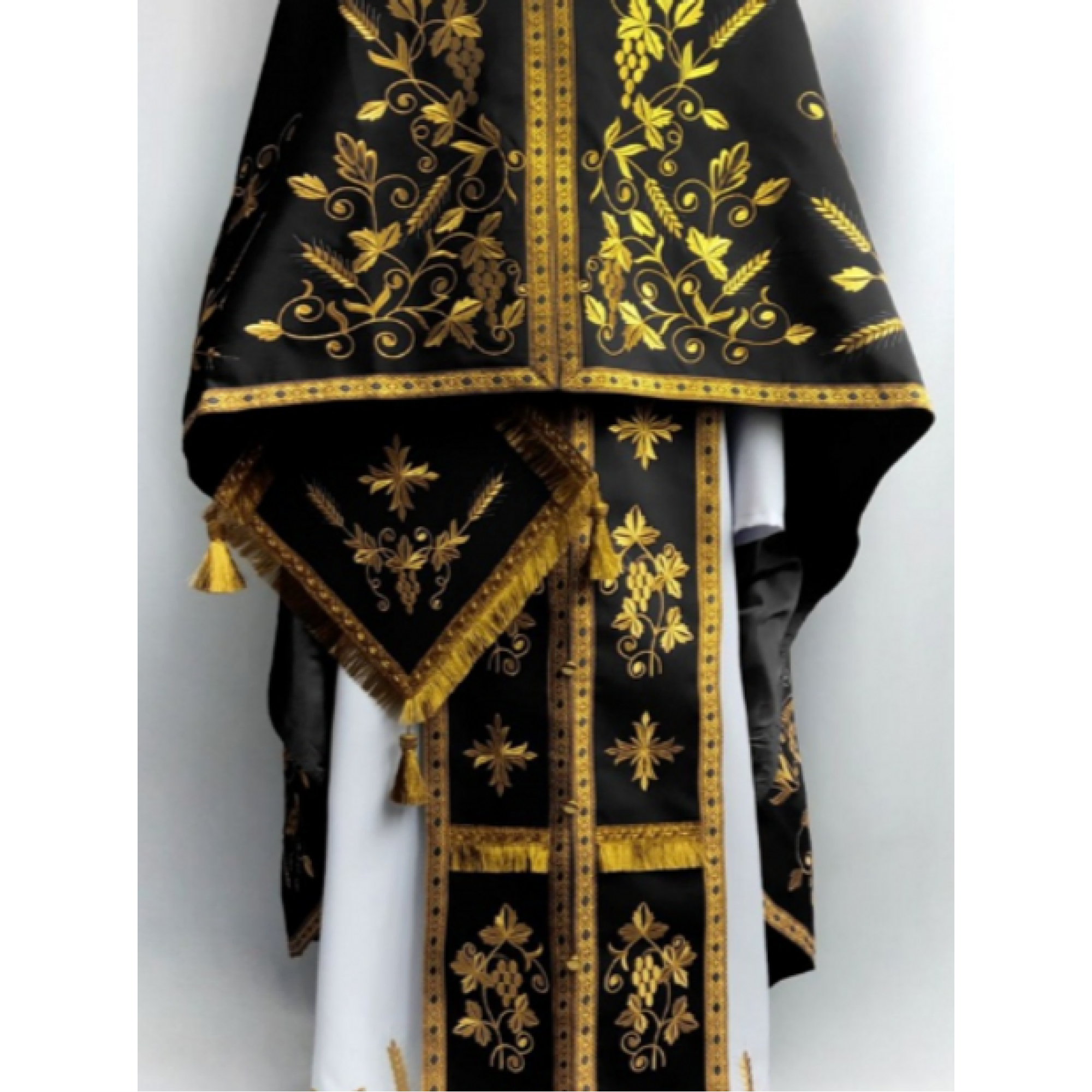 Greek style priest vestment in brocade - Liturgical vestment for priest