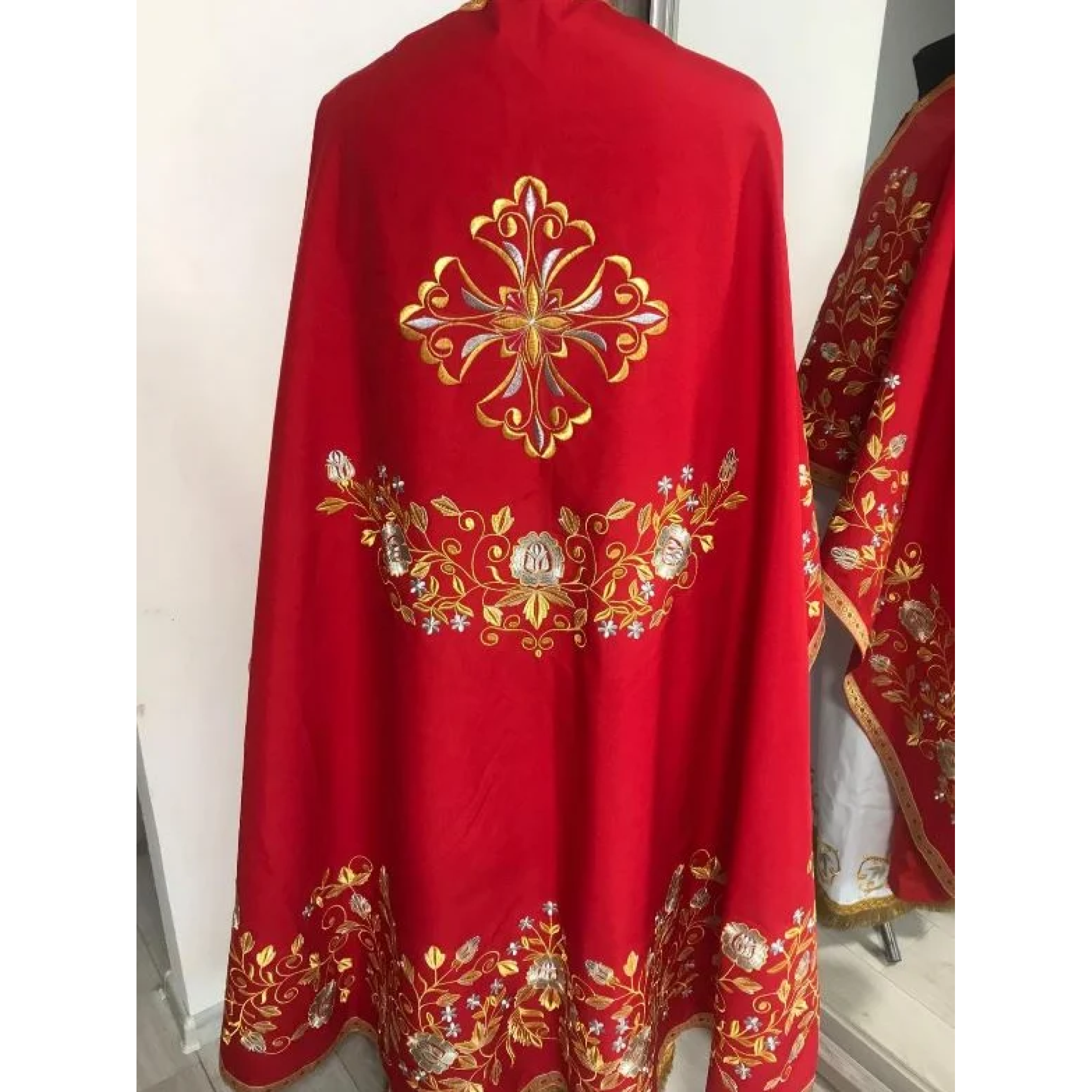 Greek style priest vestment in brocade - Liturgical vestment for priest