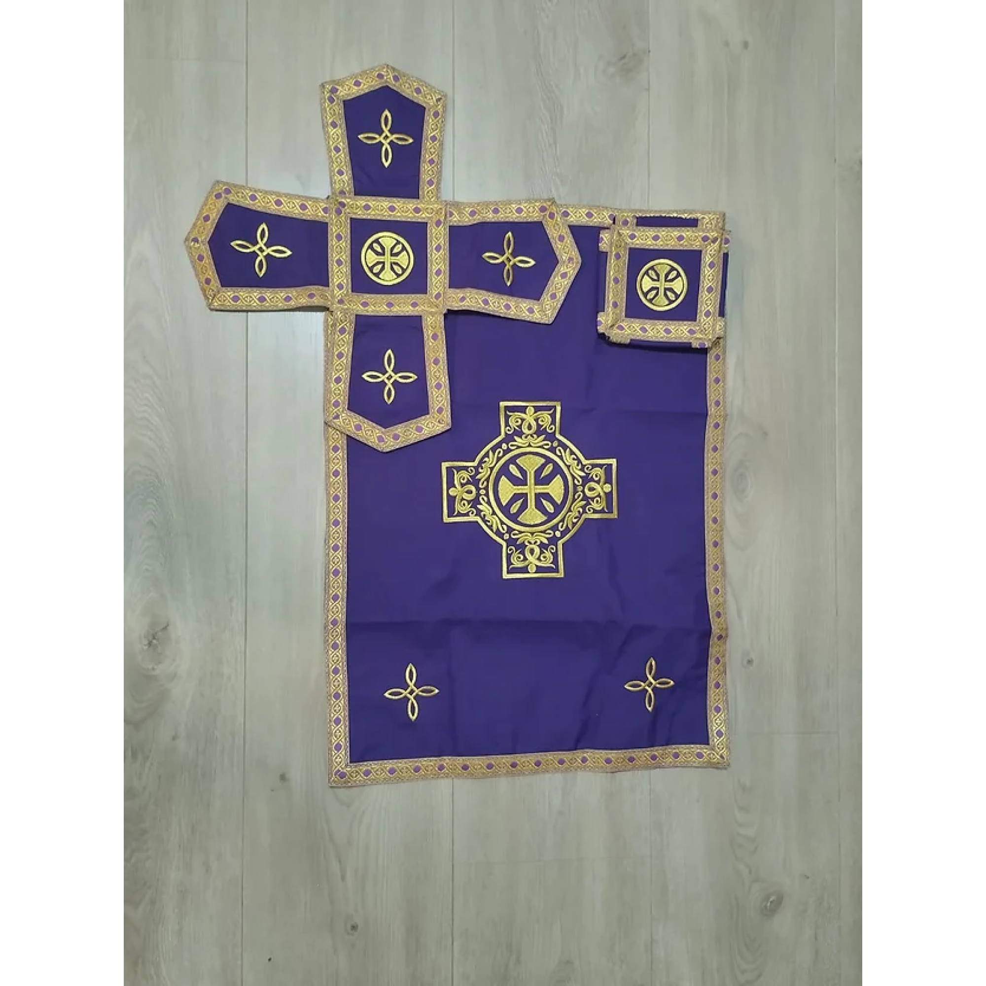 Greek style priest vestment in brocade - Liturgical vestment for priest