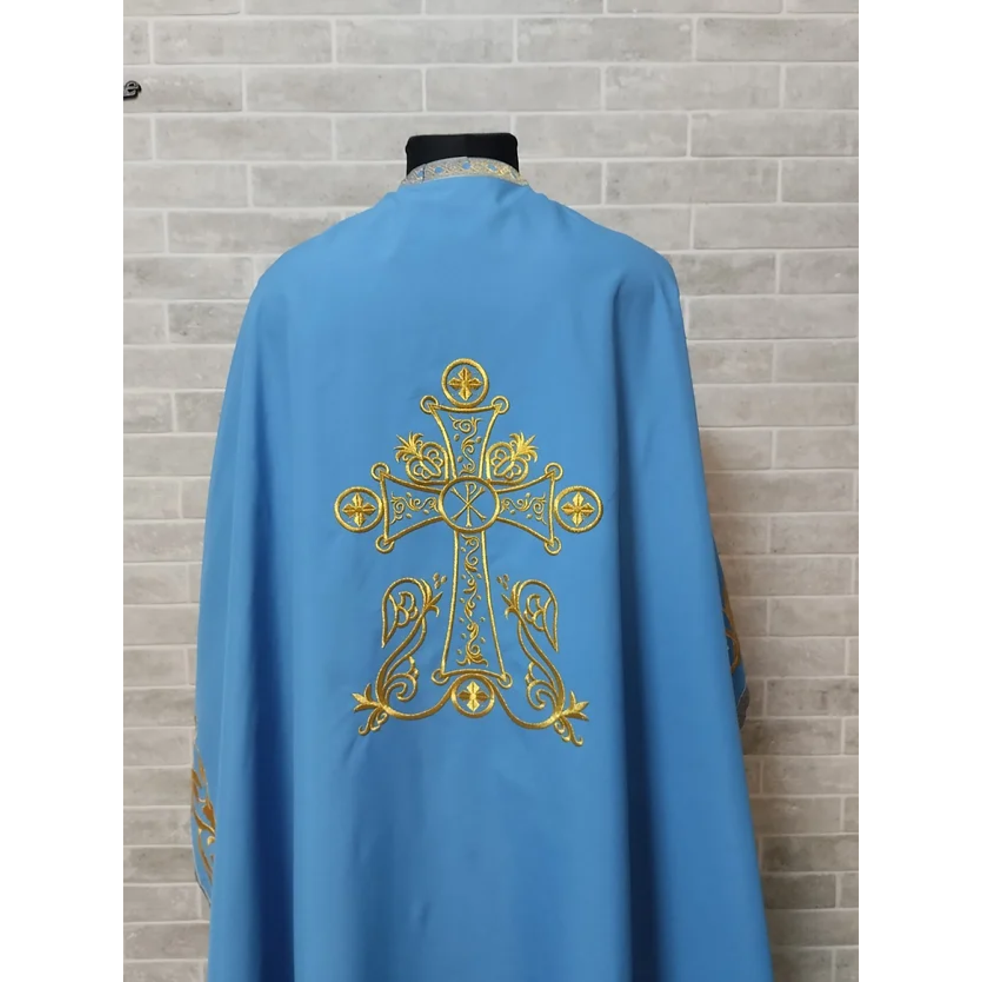 Greek style priest vestment in brocade - Liturgical vestment for priest
